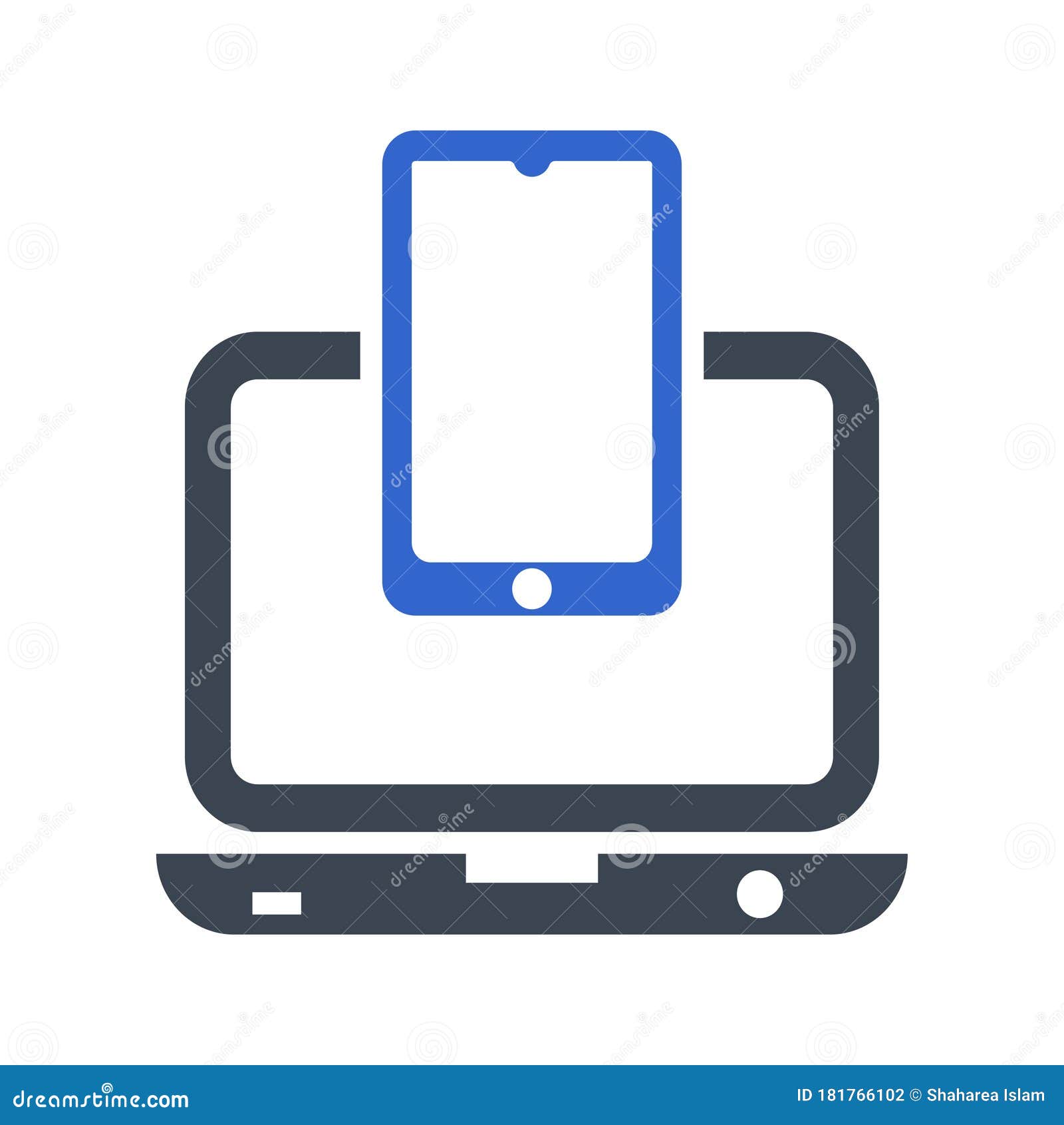 Connect to PC icon stock vector. Illustration of sign - 181766102