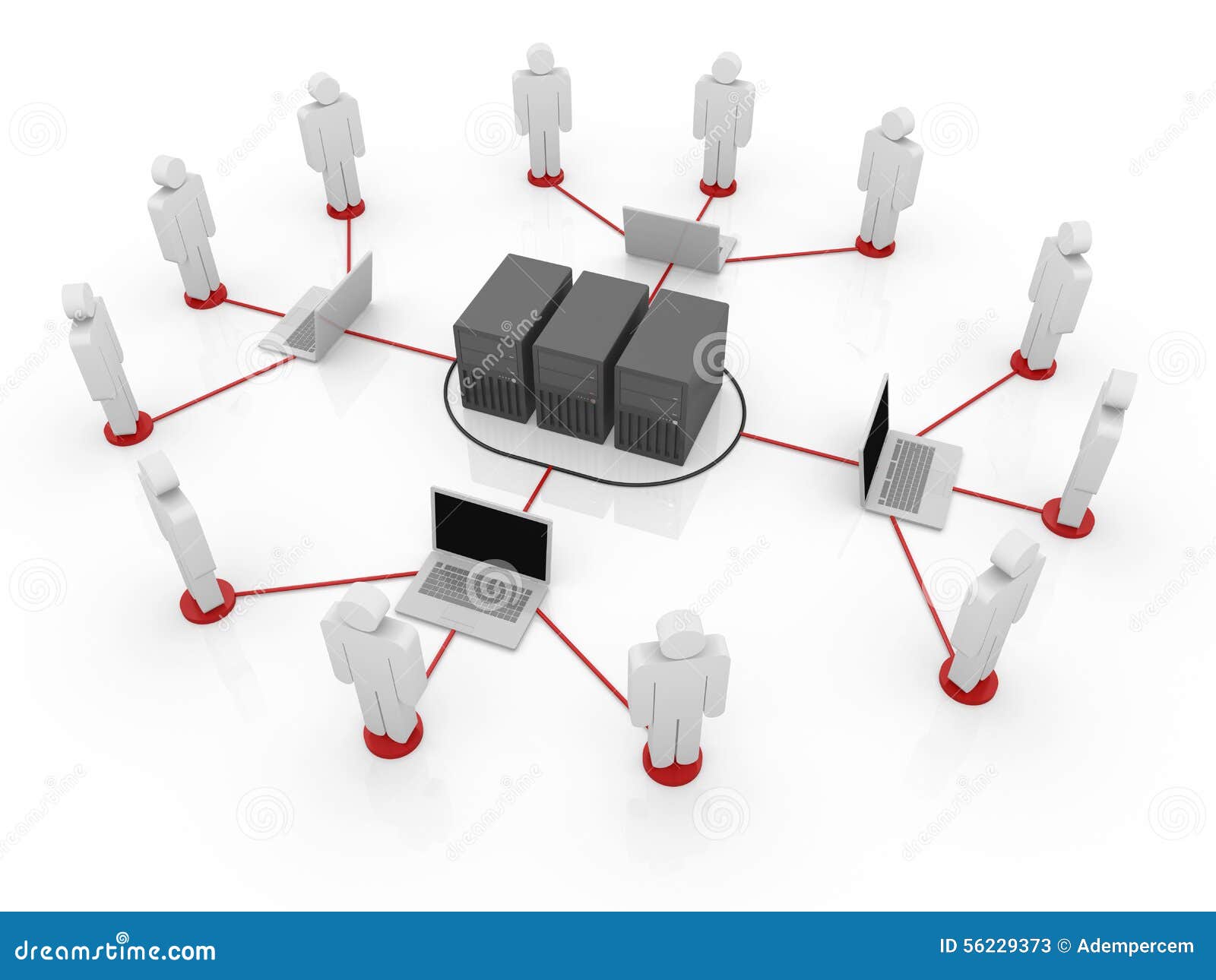 Connect to Server stock illustration. Illustration of render - 56229373