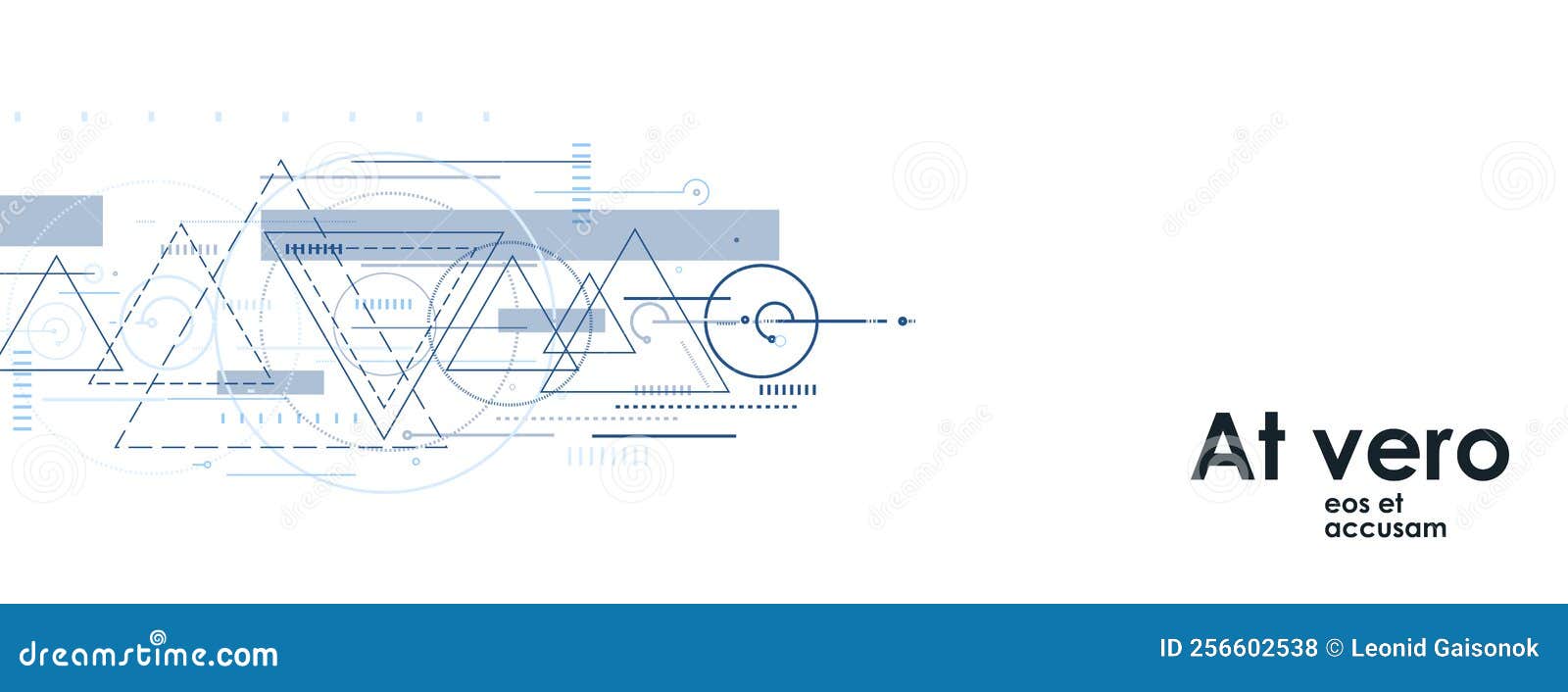 Connect Triangle Cover Design. Dotted Lines and Circles Polygonal ...