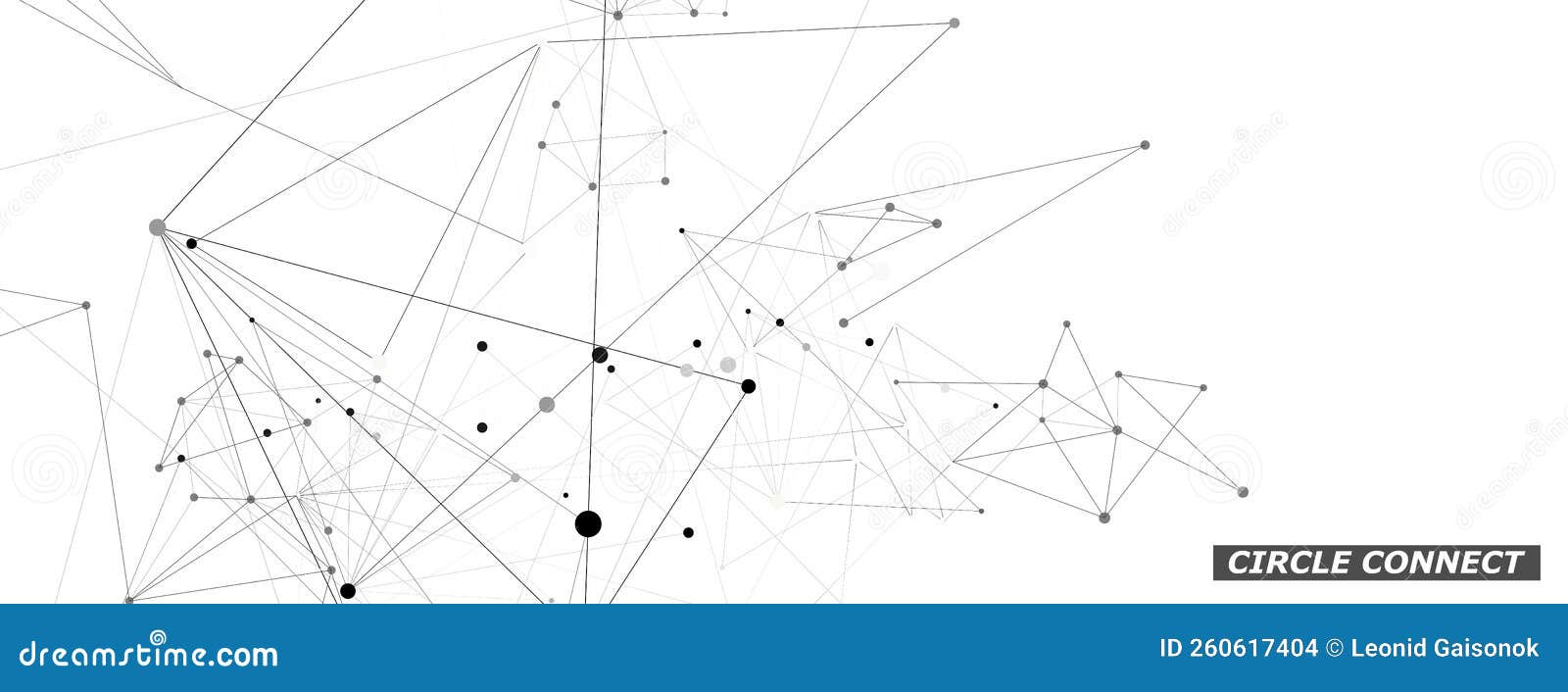 Connect Triangle Structure. Abstract Circle Banner Decorative Design ...