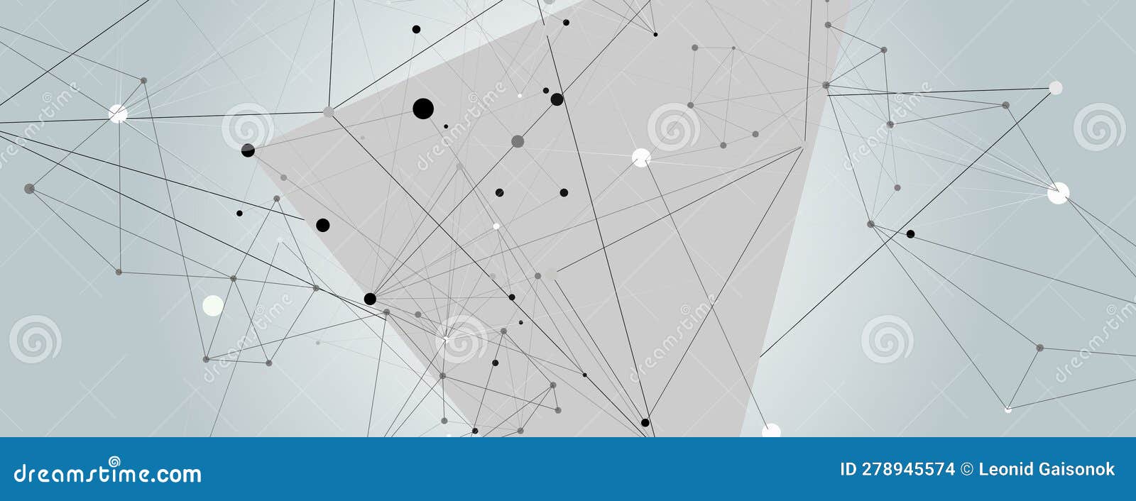 Connect Triangle Structure. Abstract Circle Banner Decorative Design ...