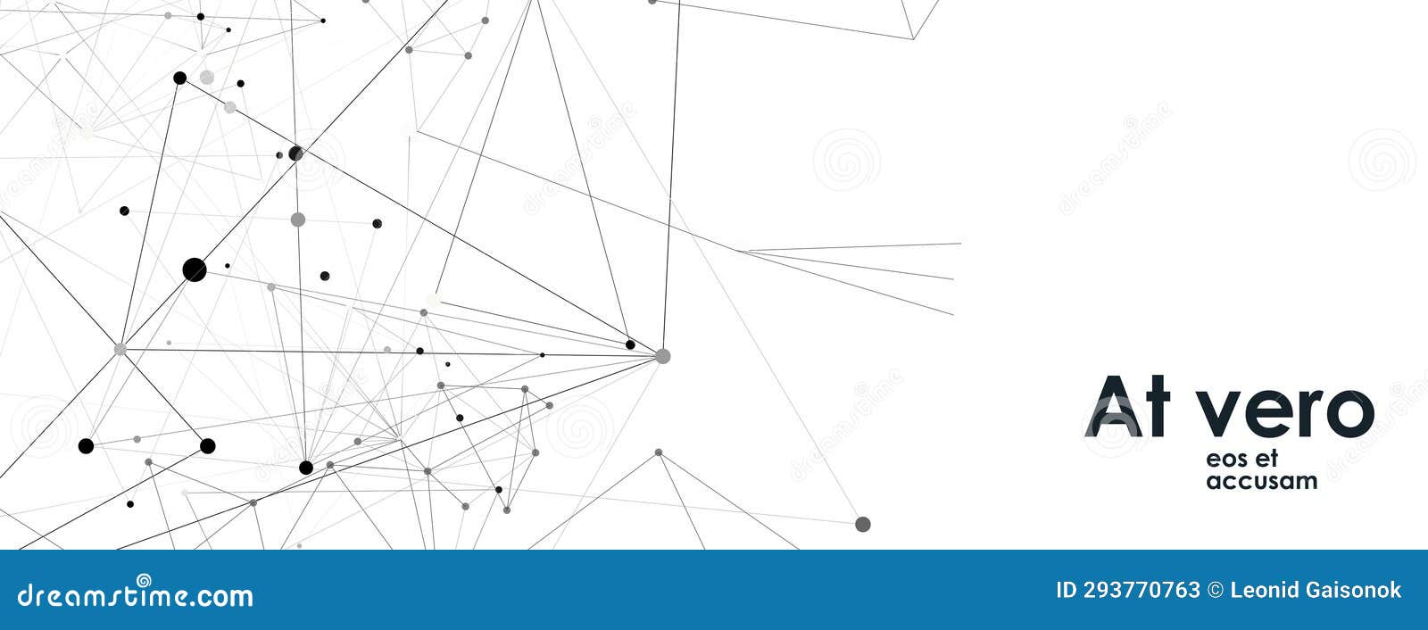 Connect Triangle Structure. Abstract Circle Banner Decorative Design ...