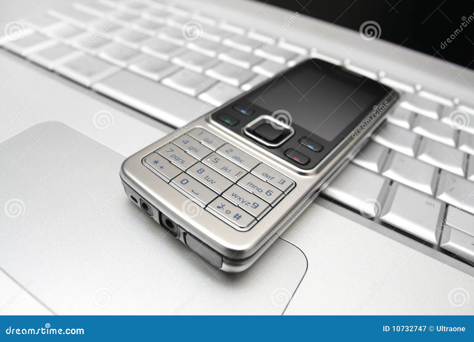 Connect of Two Mobile Devices. Stock Image - Image of telephone ...