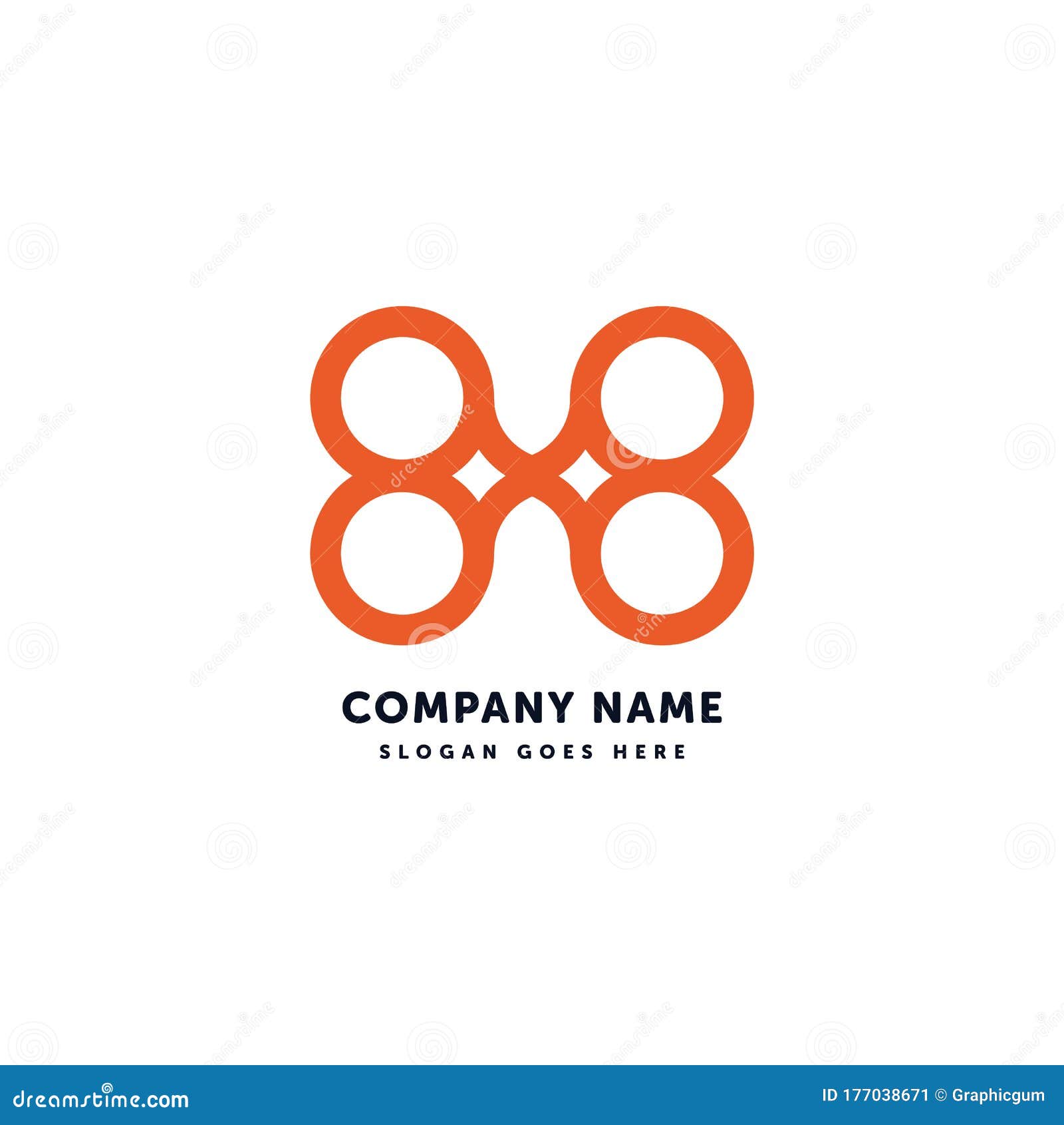 Connect Vector Logo. Creative Abstract Icon Mark Design Template Stock ...