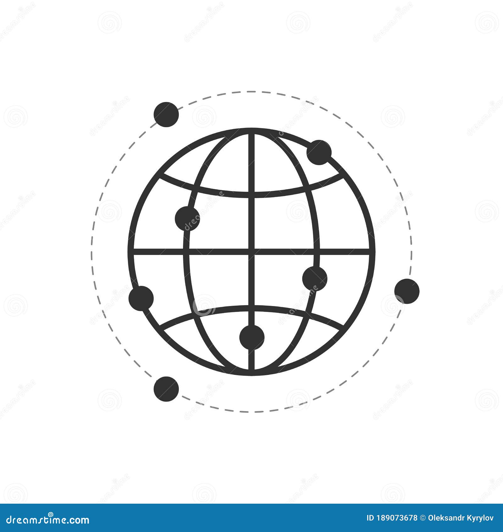 Connect World Abstract Concept Art Vector Illustration | CartoonDealer ...