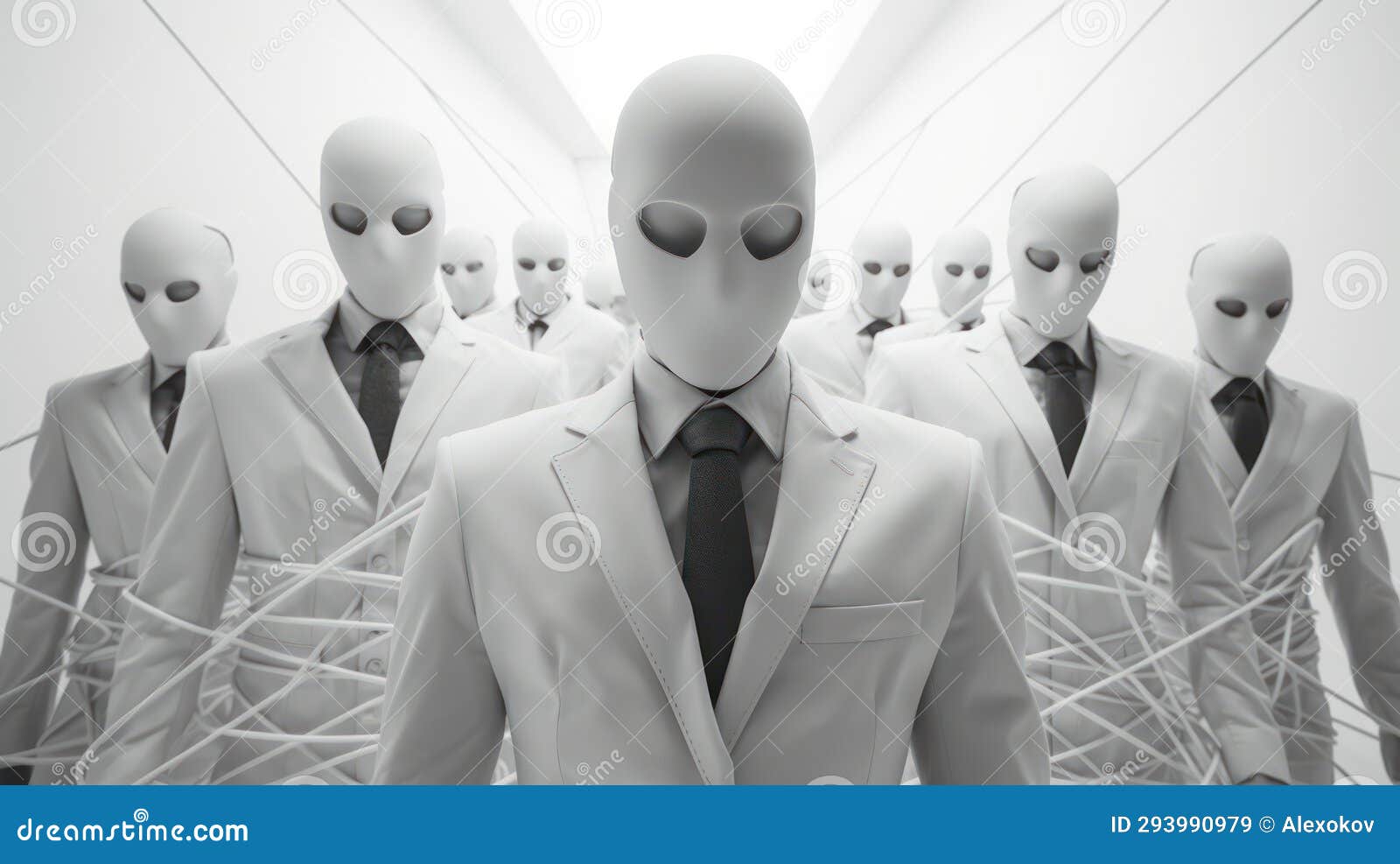 Connected Anonymous People in Minimalistic Superb Clean Image AI ...