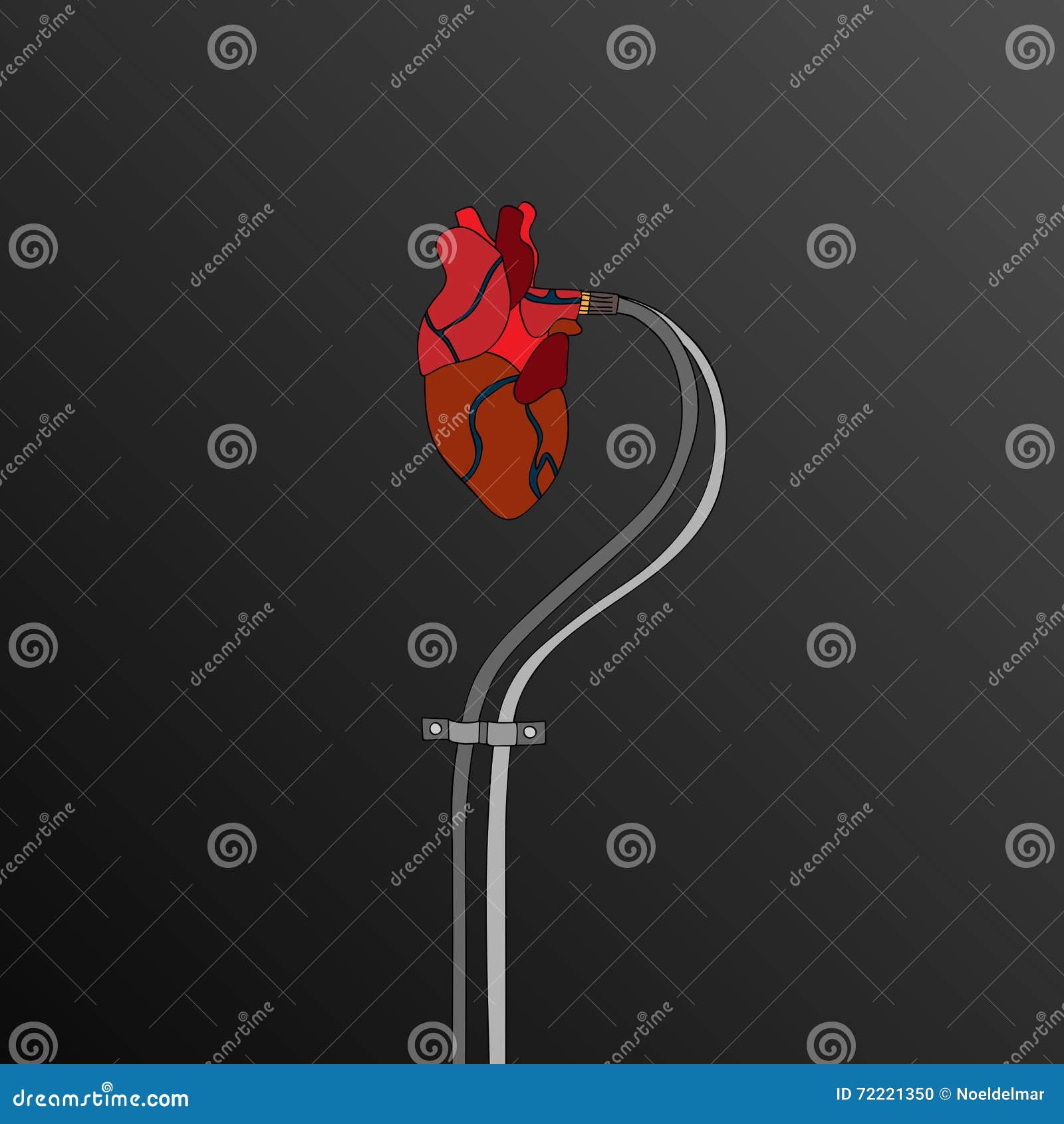 Artificial Heart Icon Isometric Vector. Robot Suit Royalty-Free Stock ...