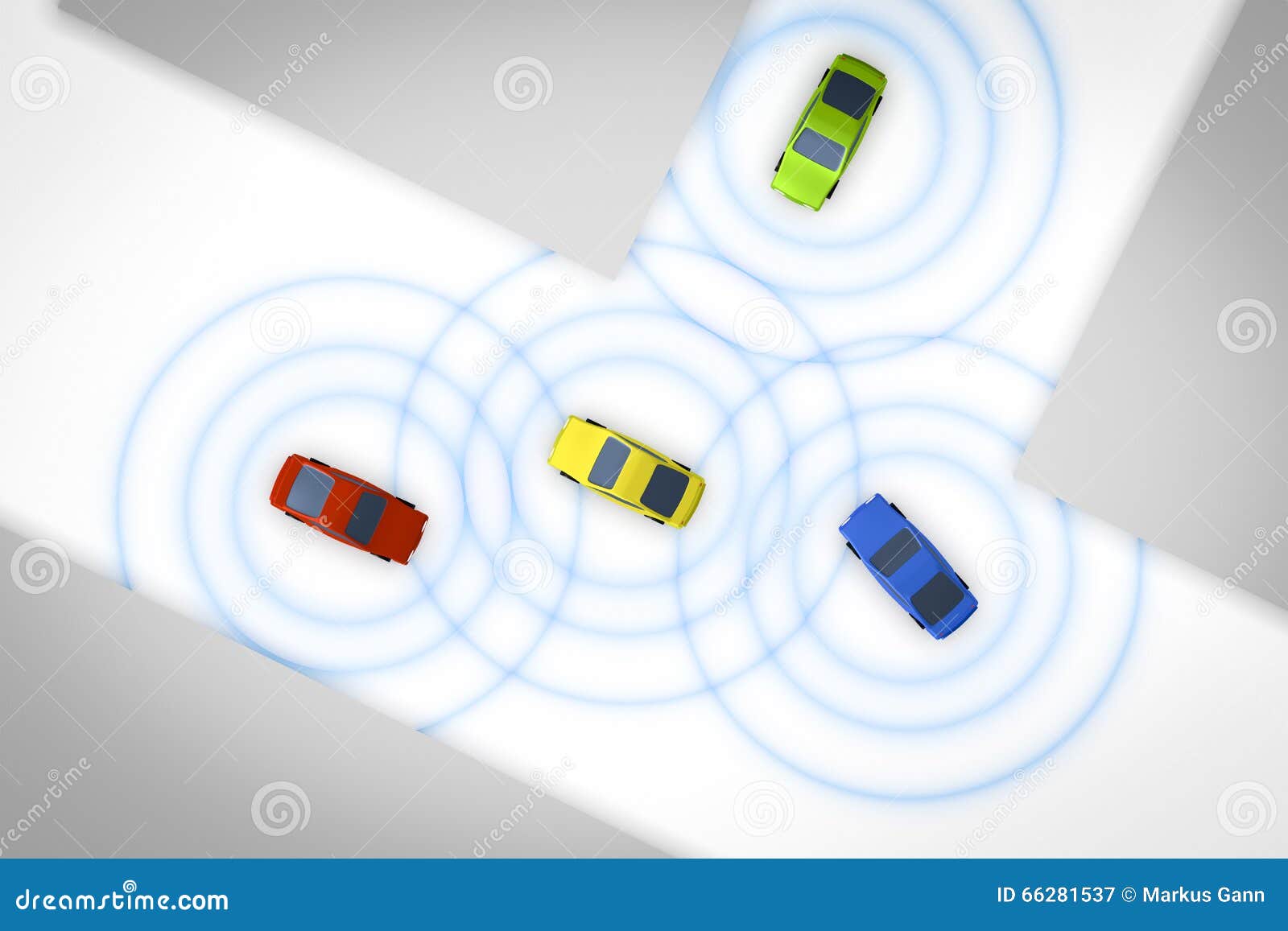 Autonomous Cars And Surfers Cartoon Vector | CartoonDealer.com #105903561