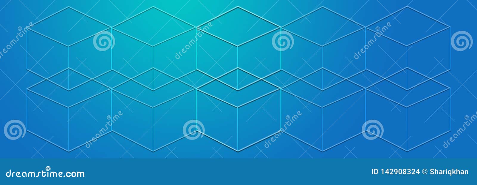 Connected Blocks Background Header Stock Illustration - Illustration of ...