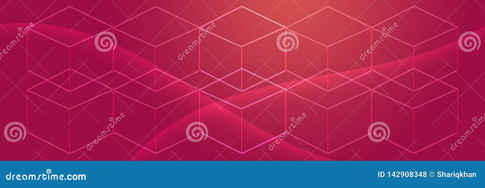 Connected Blocks Background Header Stock Illustration - Illustration of ...