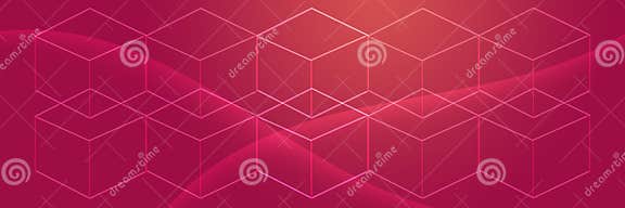 Connected Blocks Background Header Stock Illustration - Illustration of ...