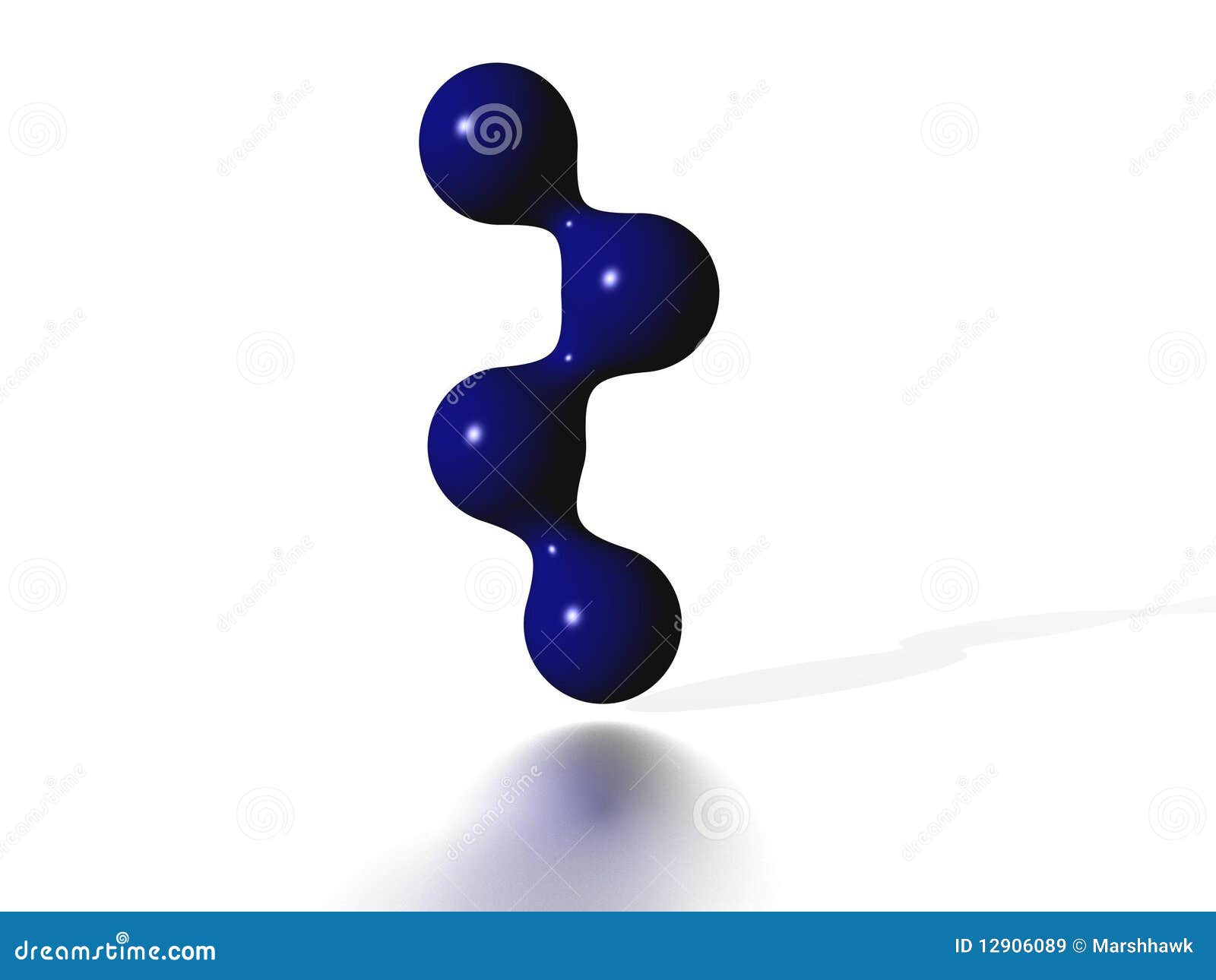 Connected blue balls stock illustration. Illustration of isolated ...