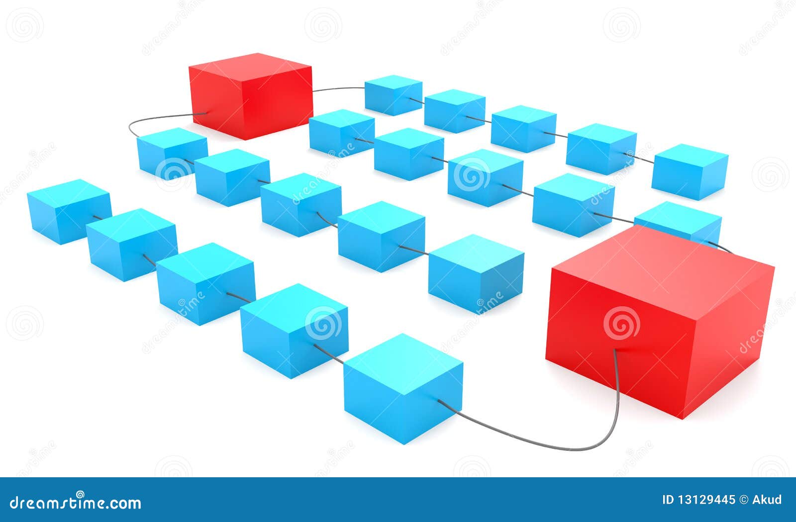 Connected boxes stock illustration. Illustration of communication ...