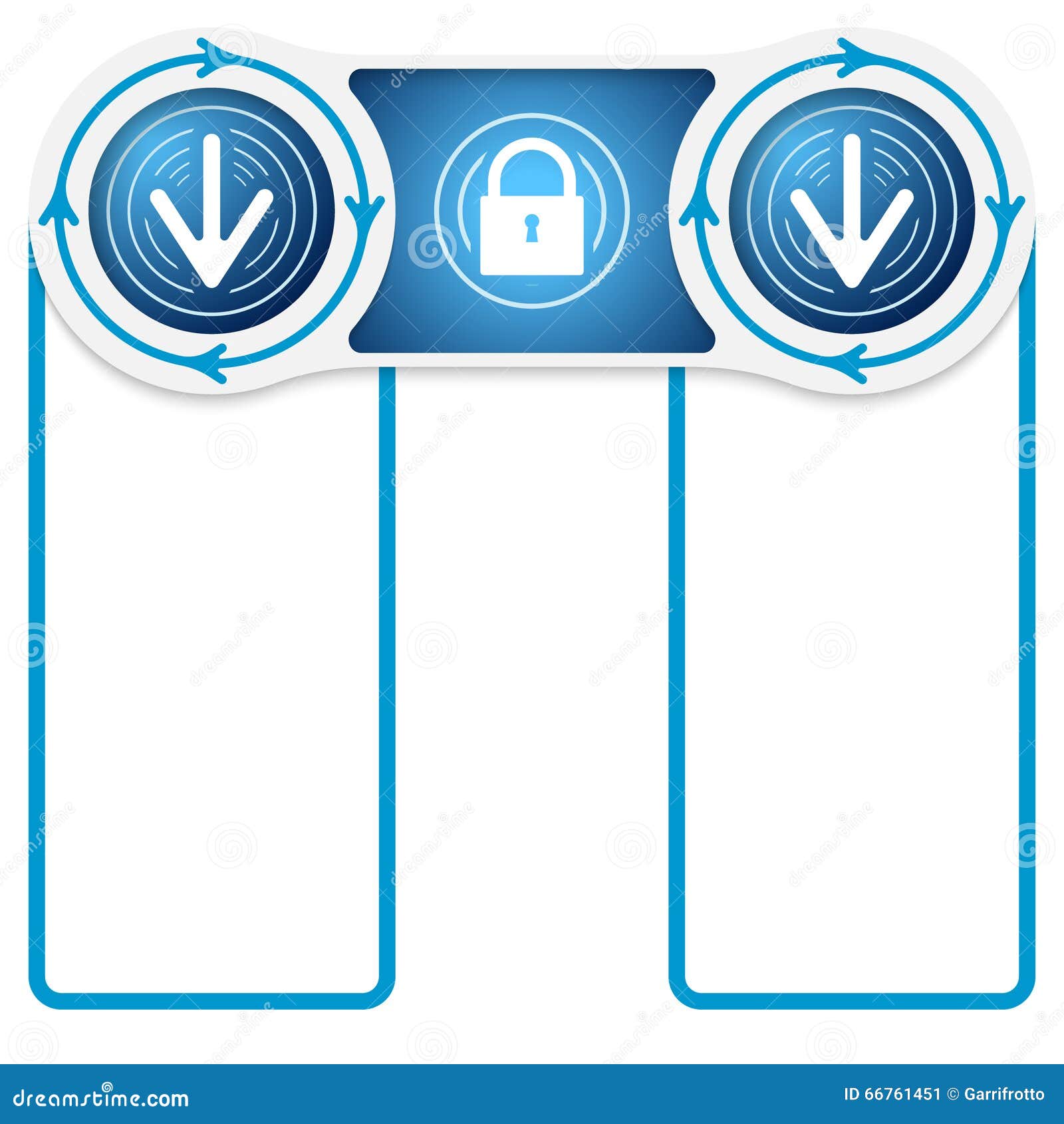 Connected boxes stock illustration. Illustration of padlock - 66761451
