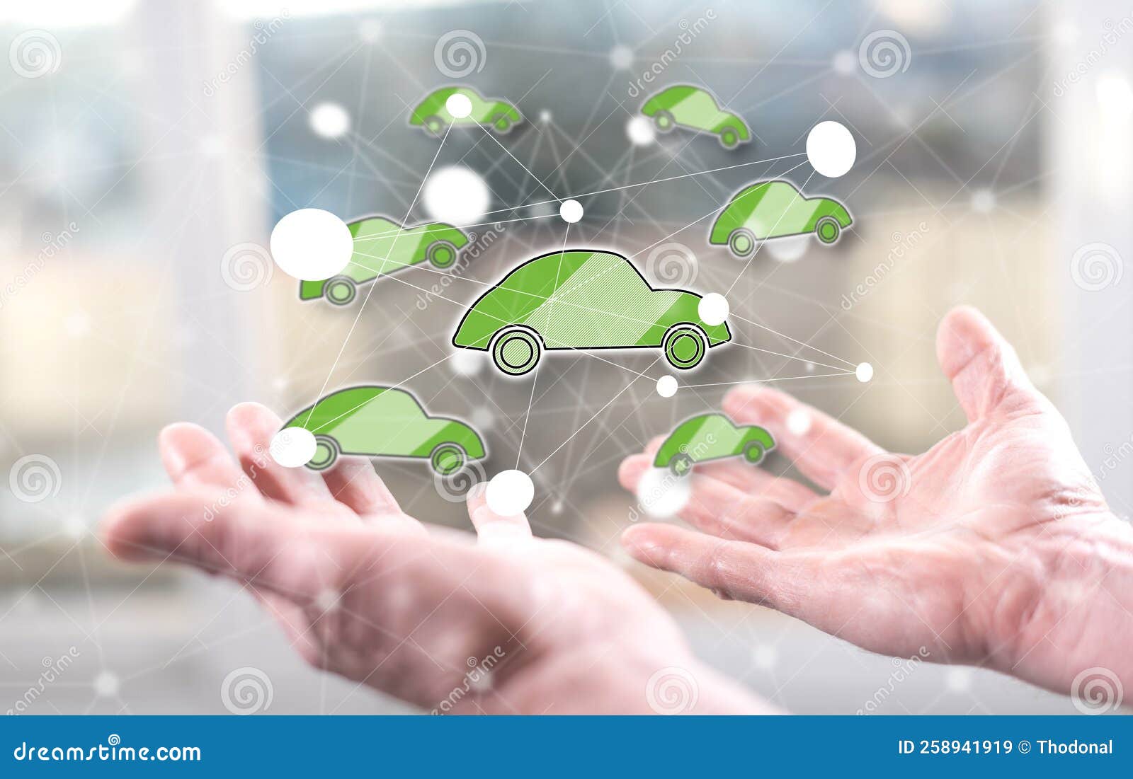 Concept of connected car stock image. Image of autonomous - 258941919