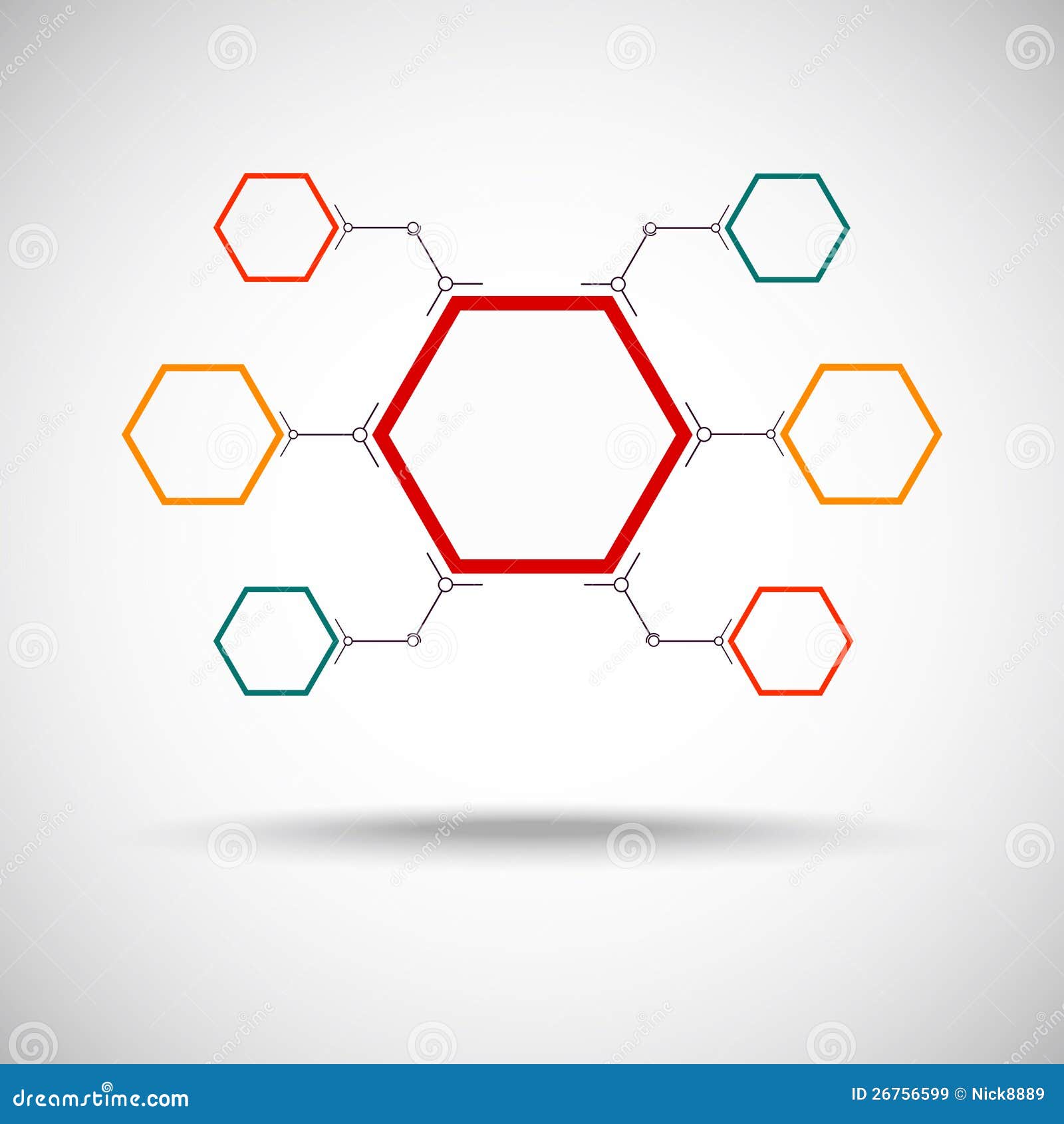 Connected cells stock vector. Illustration of chemist - 26756599