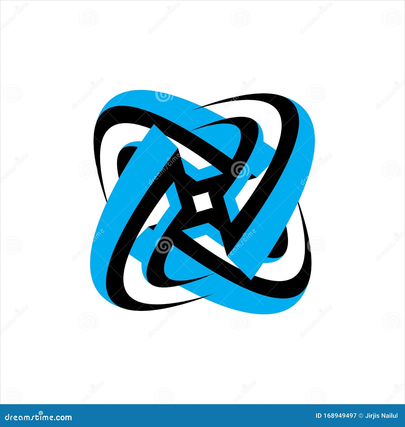 Connected Circle Tech Vector Illustration Technology Logo Design Stock ...