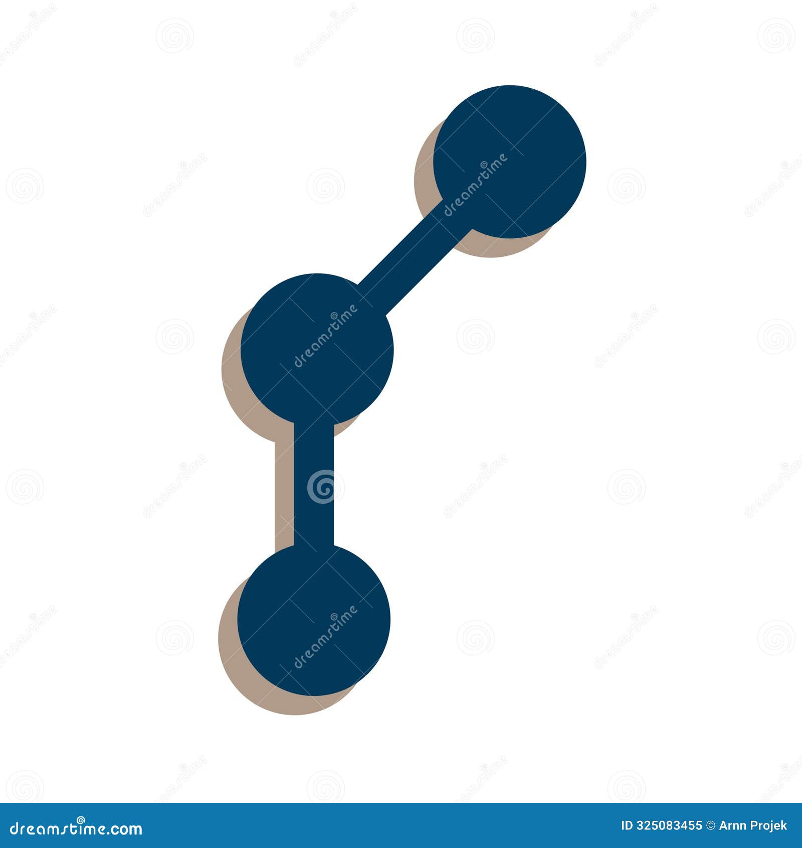 Connected Circles Vector. Network Connectivity Icon. Flat Design Style ...