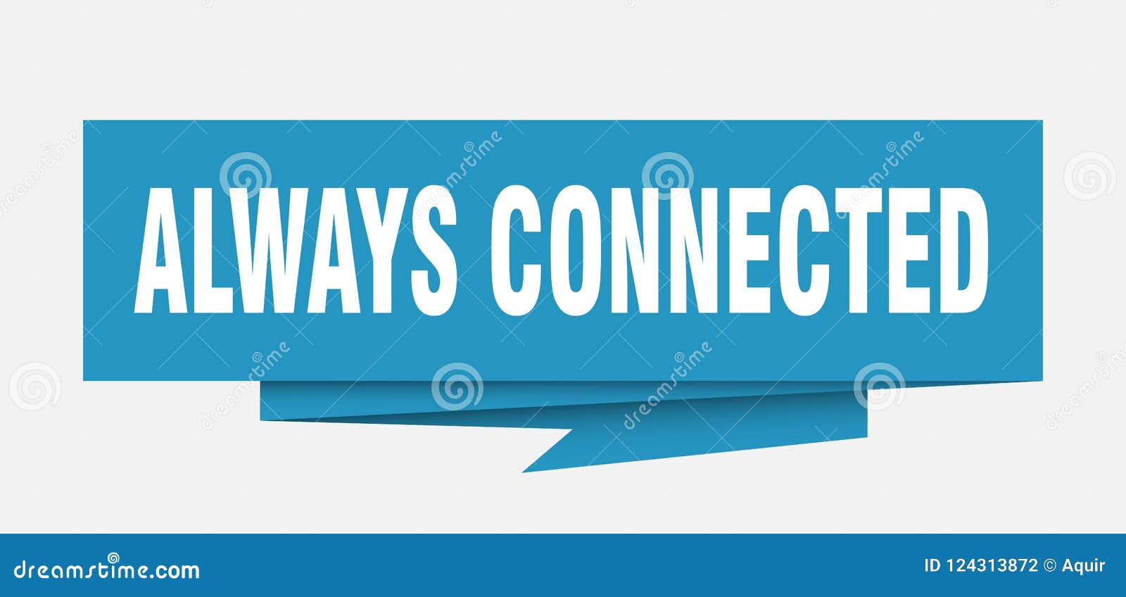 Always connected stock vector. Illustration of template - 124313872