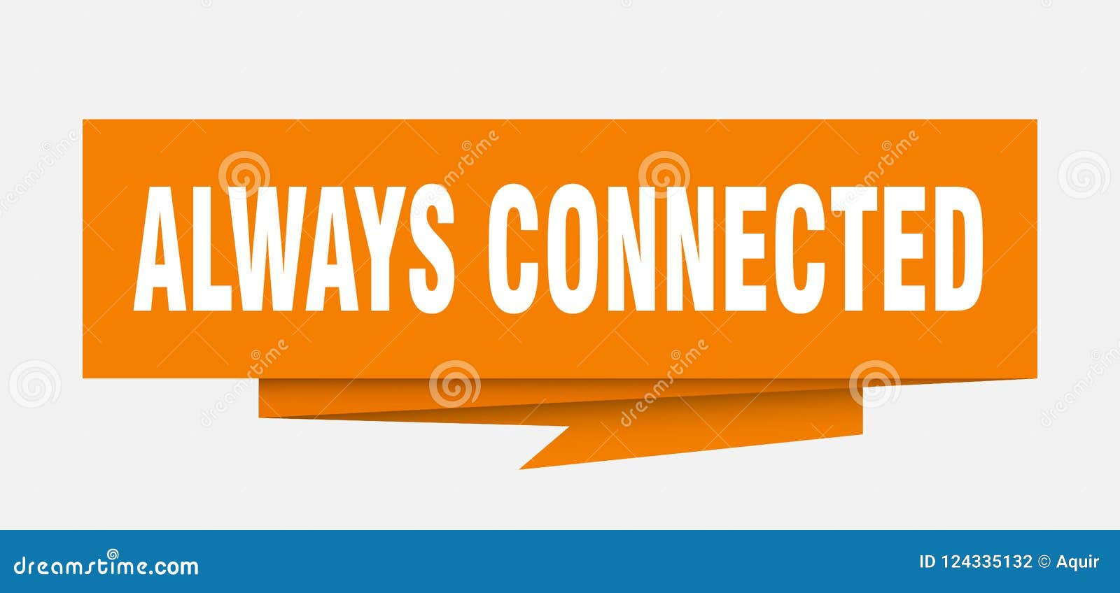 Always connected stock vector. Illustration of insignia - 124335132
