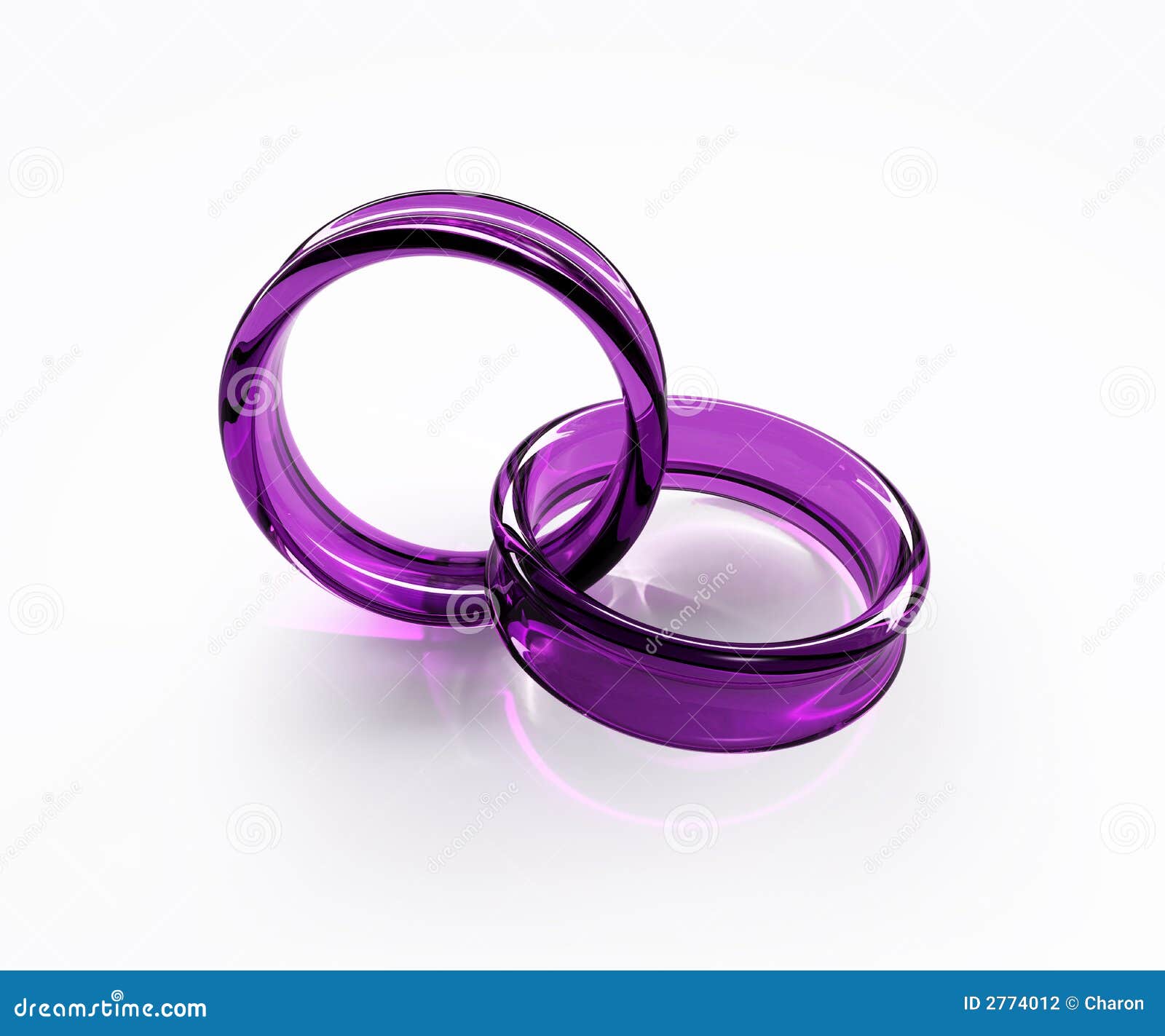 Connected Crystal Glass Rings Stock Photography | CartoonDealer.com ...
