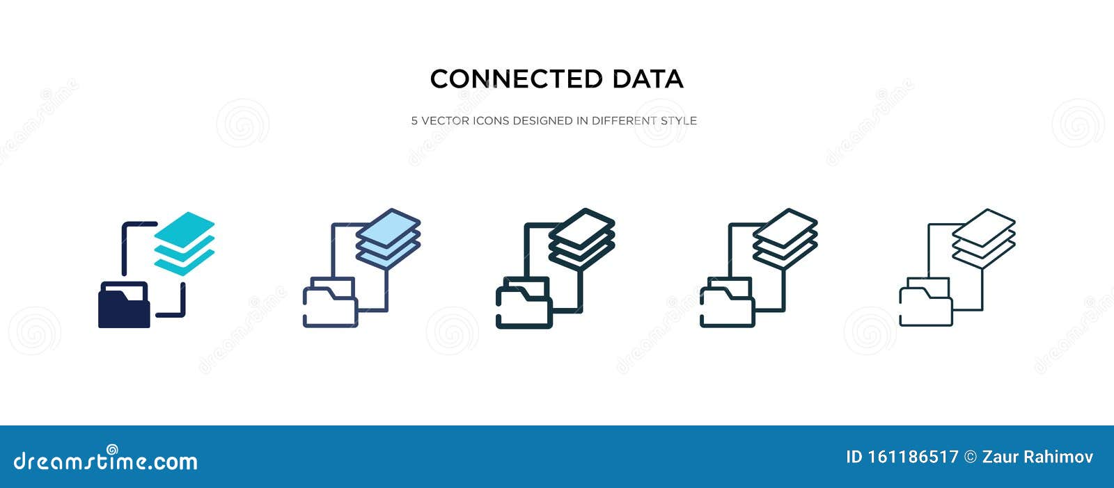 Connected Data Flow Chart Icon In Different Style Vector Illustration ... Connected Data Flow Chart Icon In Different Style Vector Illustration ...