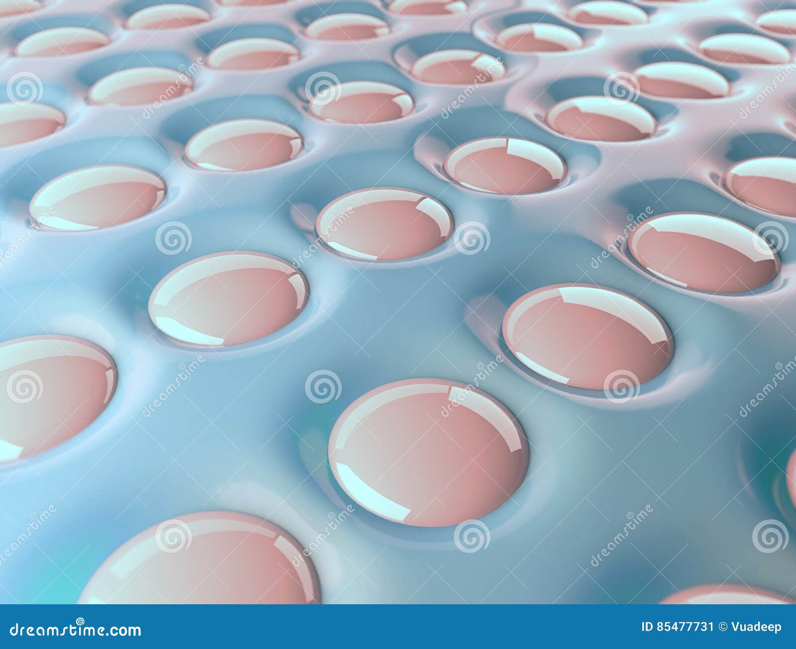 Connected Dots 3d Rendering Stock Illustration - Illustration of blue ...