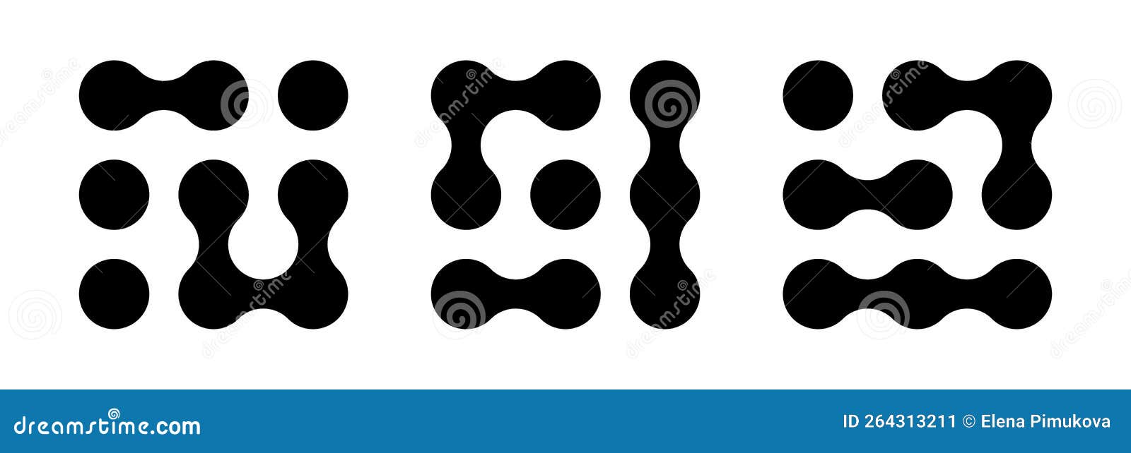 Connected Dots Icon. Circles Pattern Sign. Integration Symbol. Abstract Point Movement Stock ...