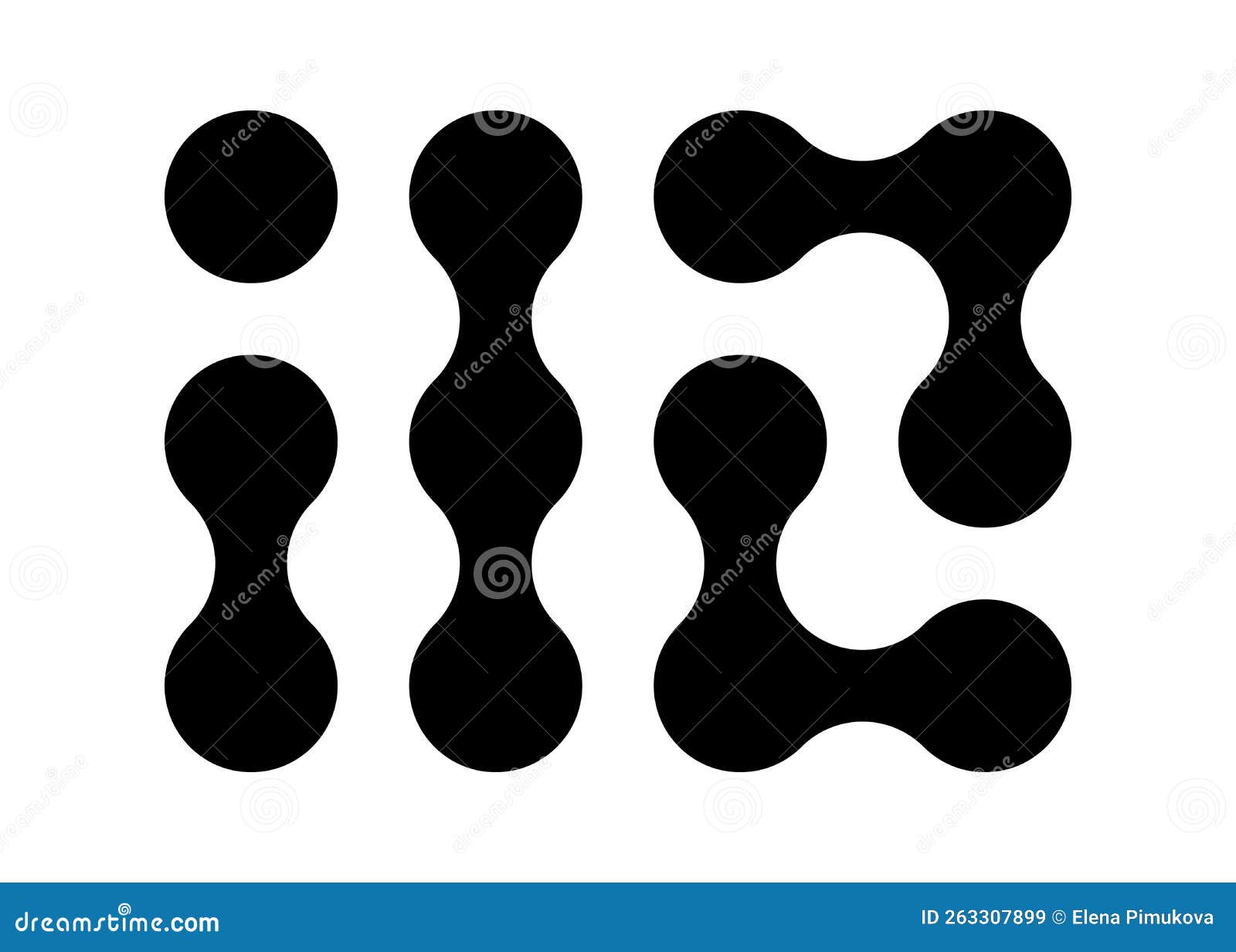 Connected Dots Icon. Circles Pattern Sign. Integration Symbol. Abstract ...