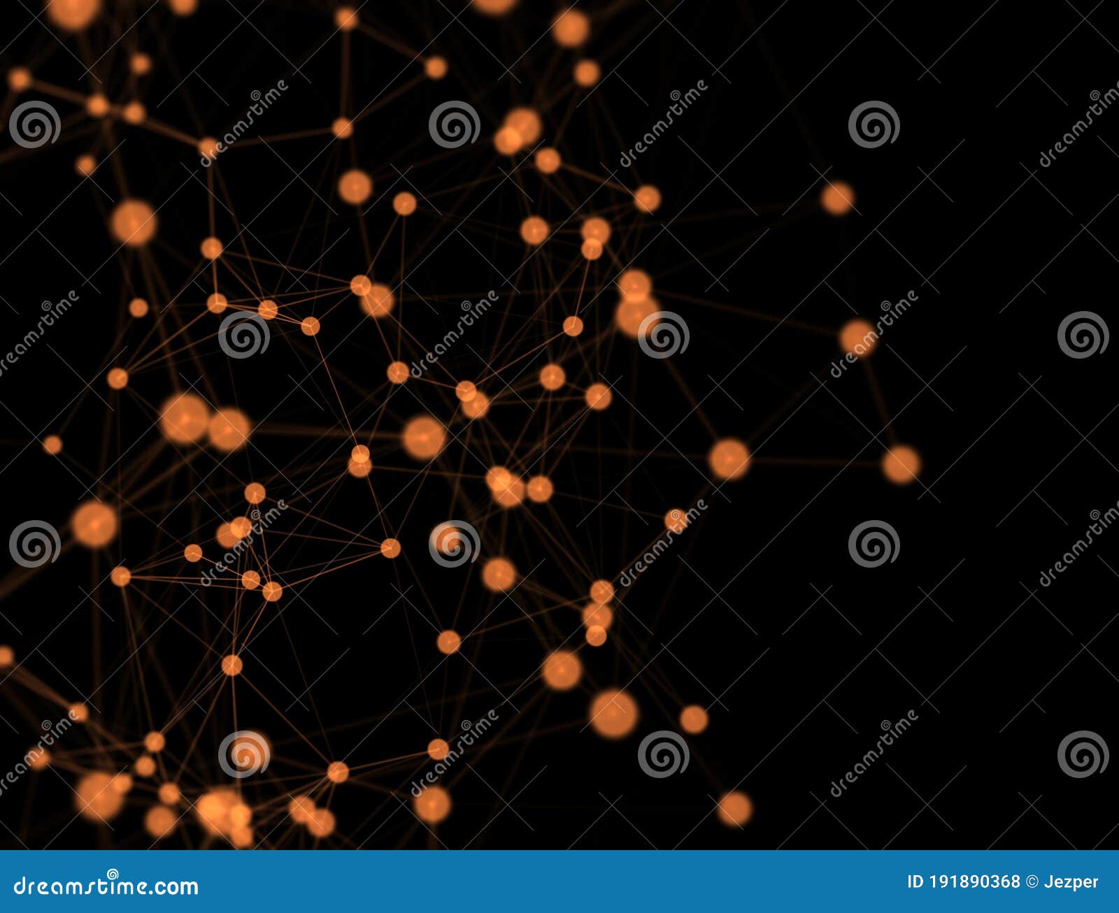 Connected Dots Network Background Stock Illustration - Illustration of ...