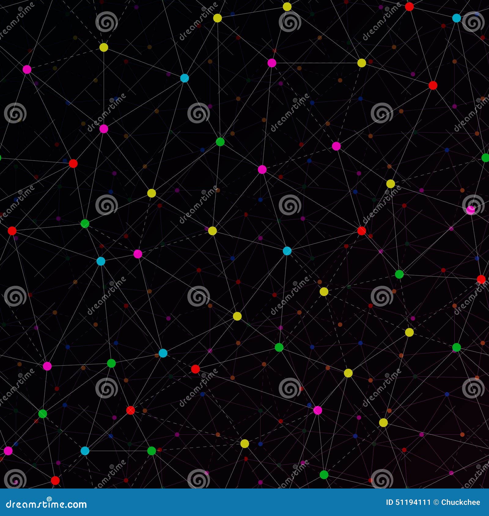 Connected Dots stock vector. Illustration of communication - 51194111