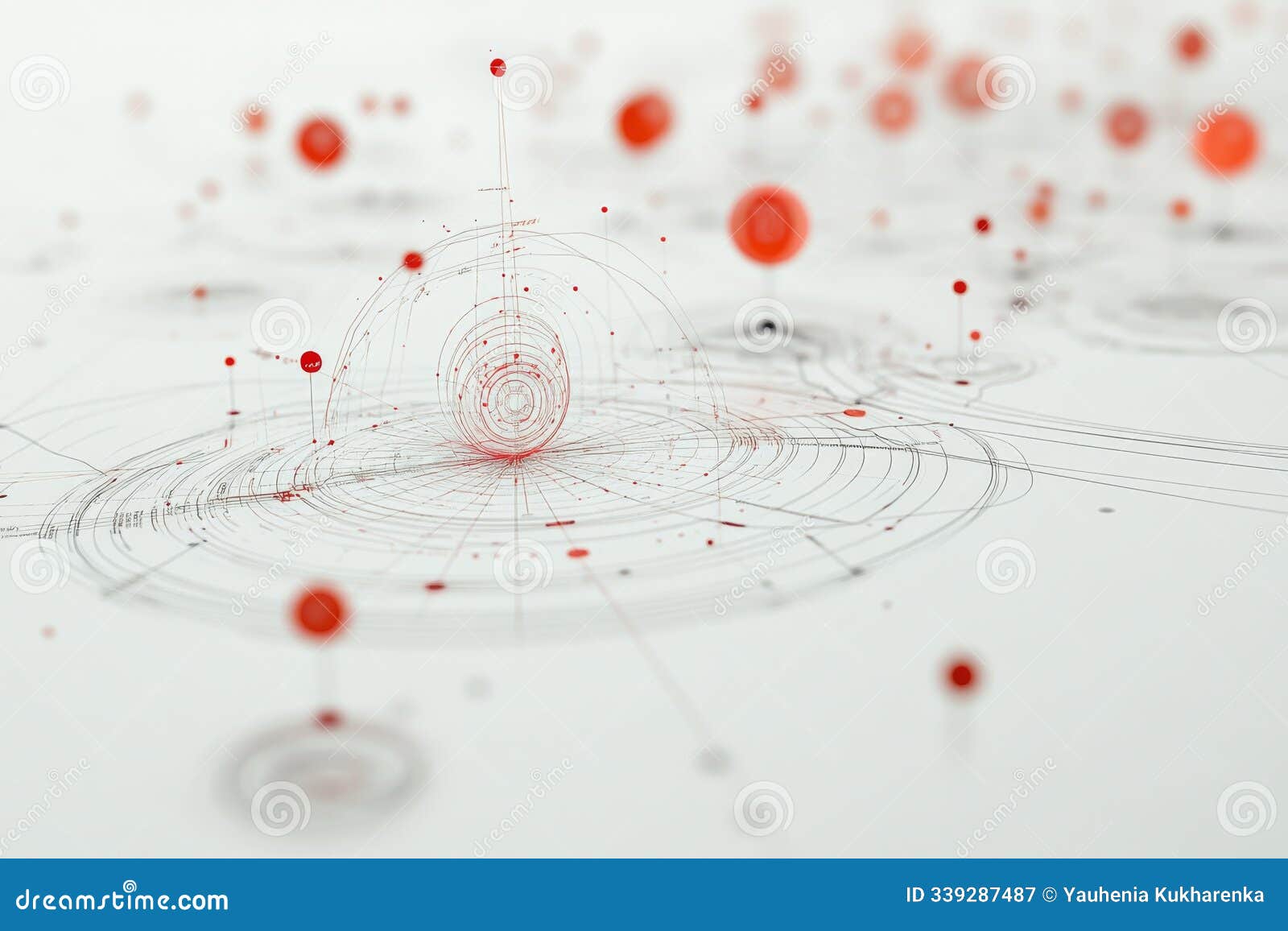 Connected Exploration: Data Map Journeys Stock Illustration ...