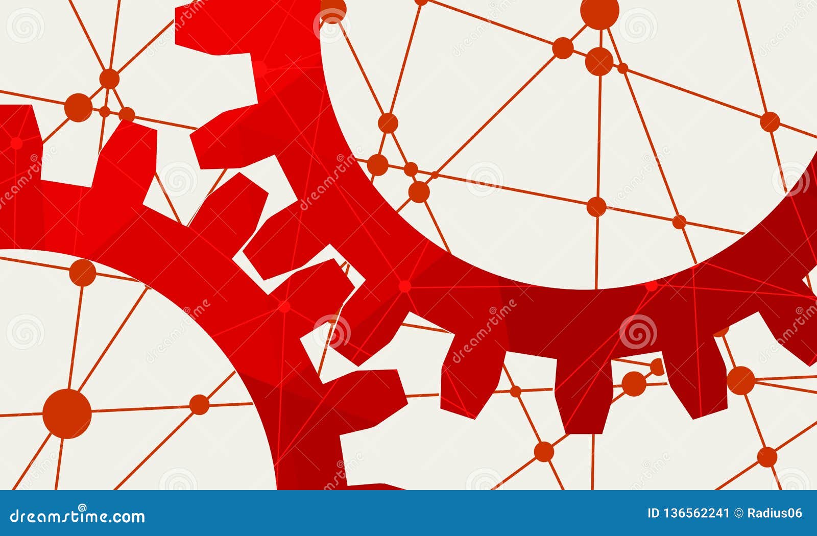 Connected Gears. Teamwork Concept Stock Vector - Illustration of ...