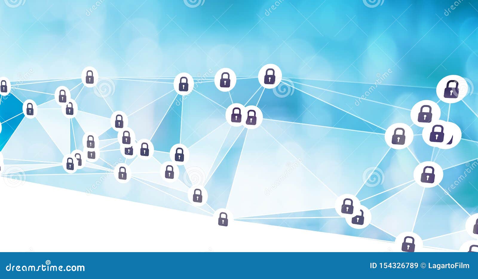 Connected Graphic Algorithm, Sci Fi Concept Stock Illustration ...