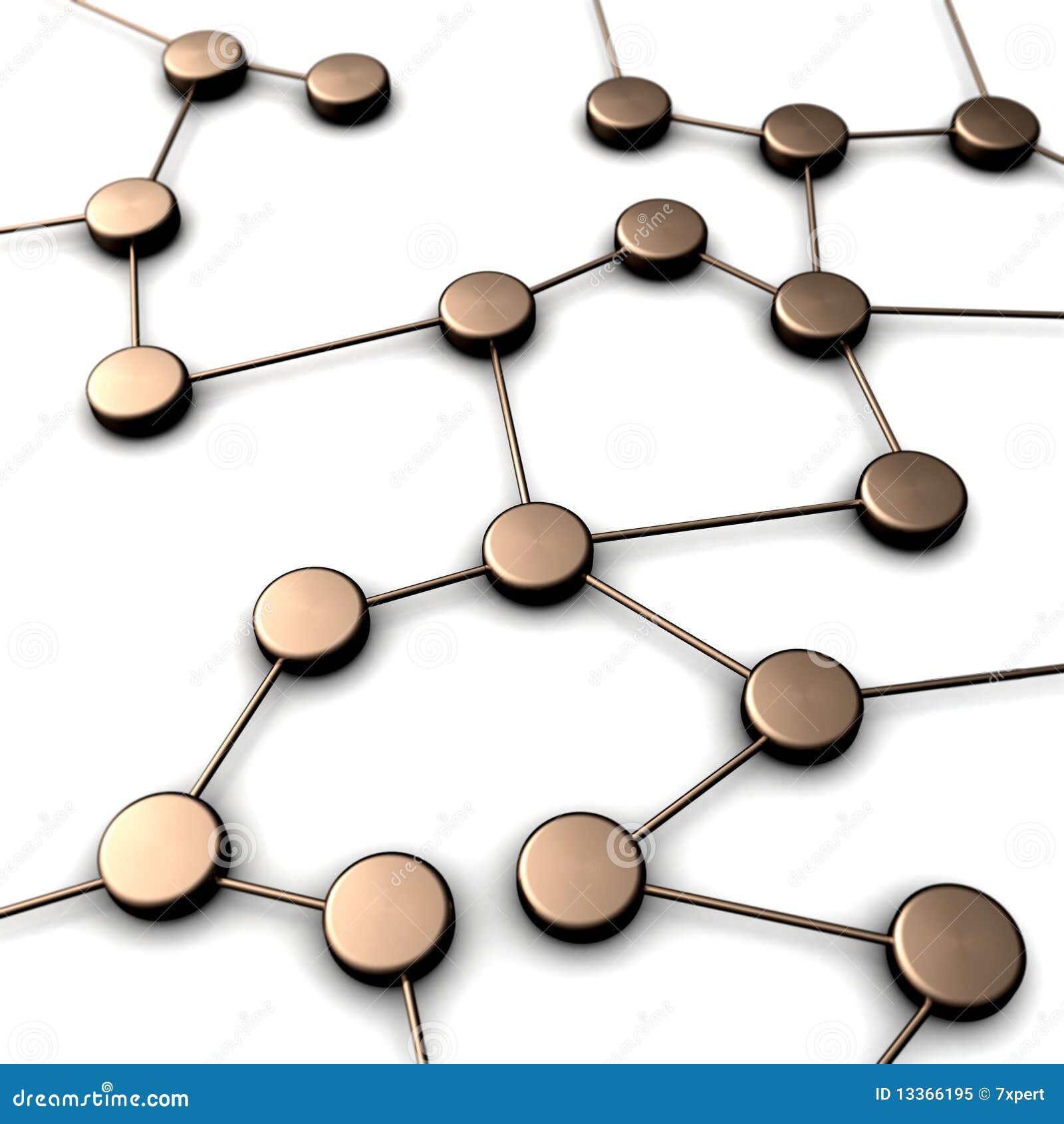 Connected group of objects stock illustration. Illustration of atom ...