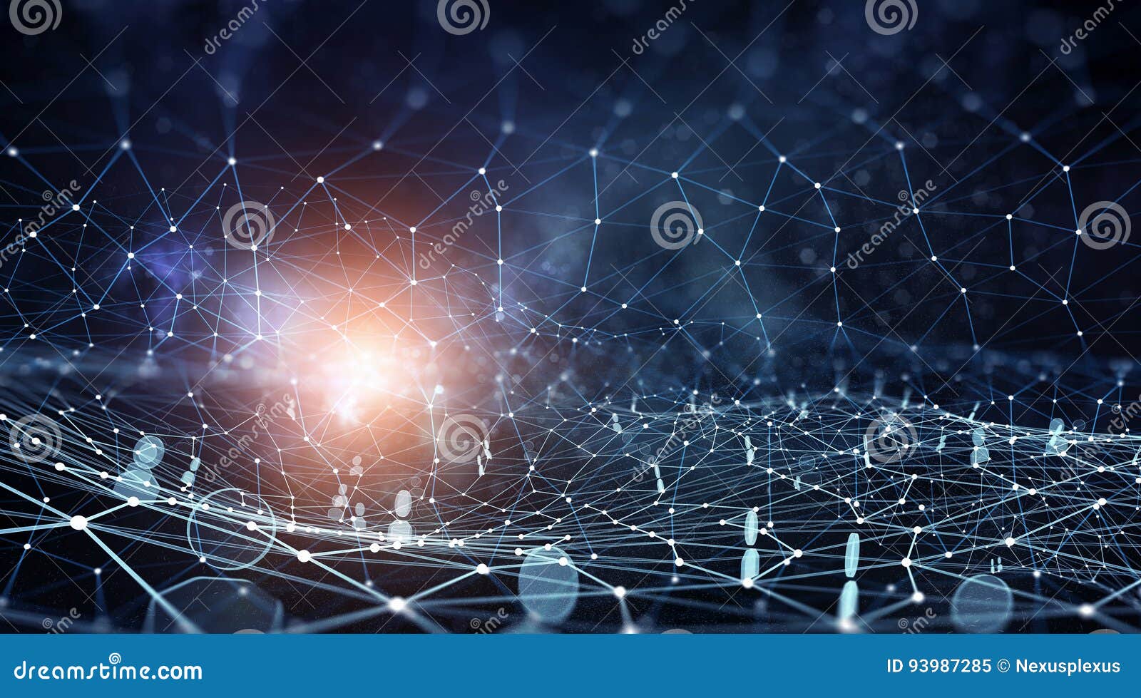 Connected lines background stock image. Image of interaction - 93987285