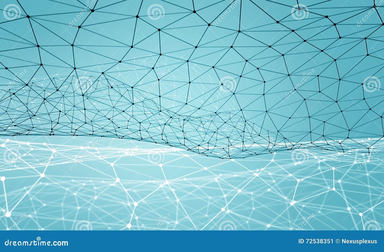 Connected Lines Background, 3D Rendering Stock Illustration ...