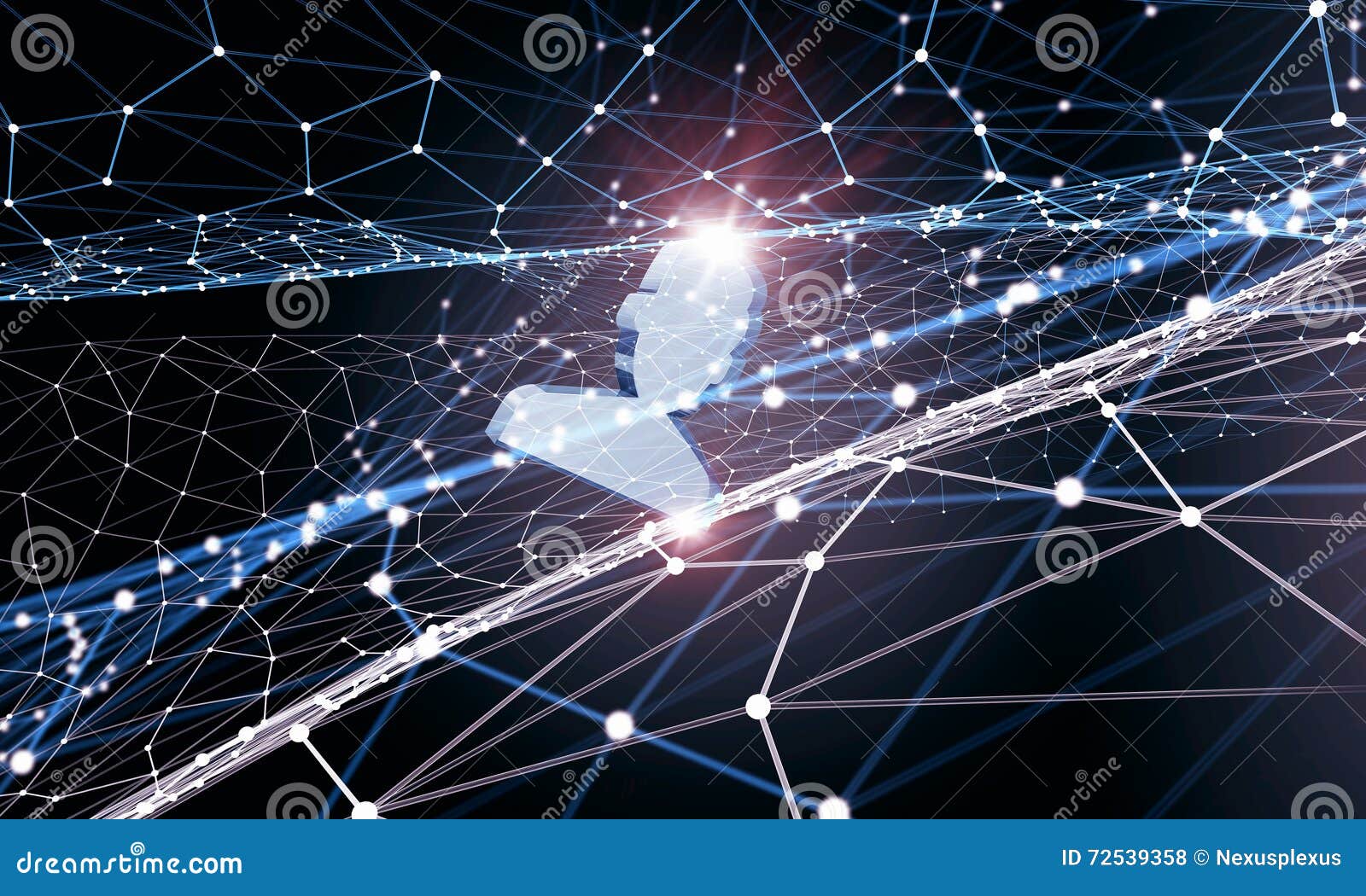 Connected Lines Background, 3D Rendering Stock Photo - Image of color ...