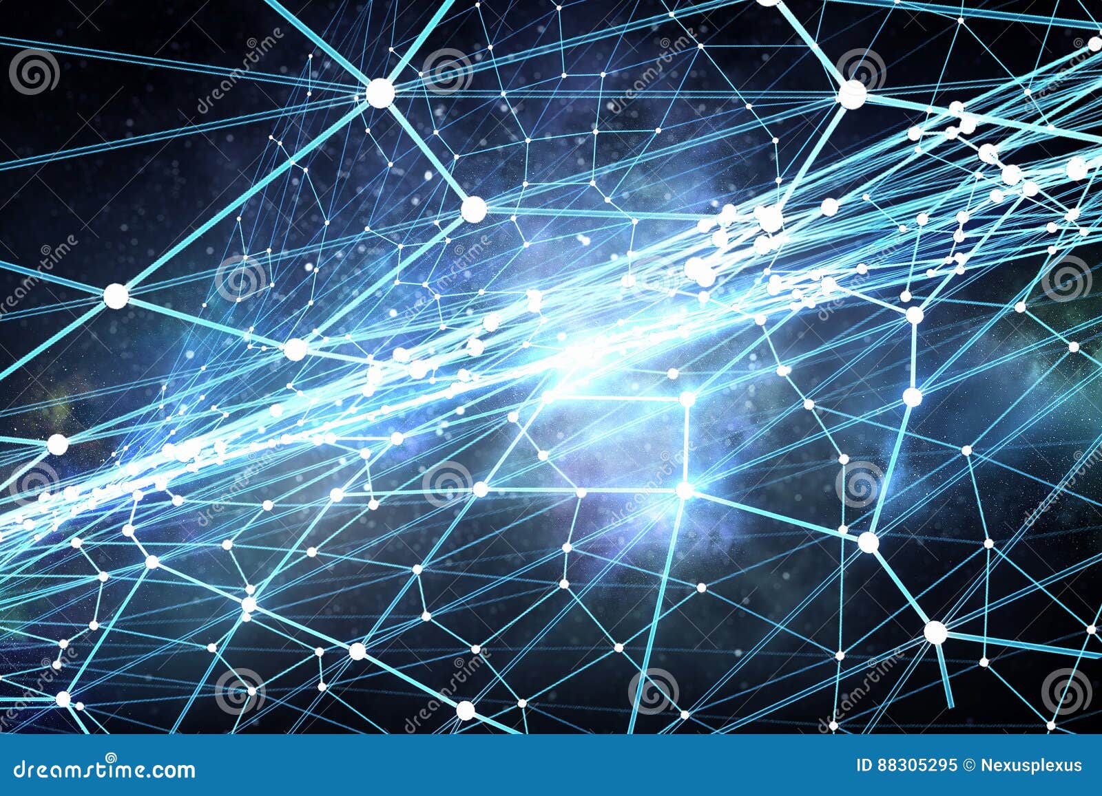 Connected Lines Background . Mixed Media Stock Image - Image of dark ...