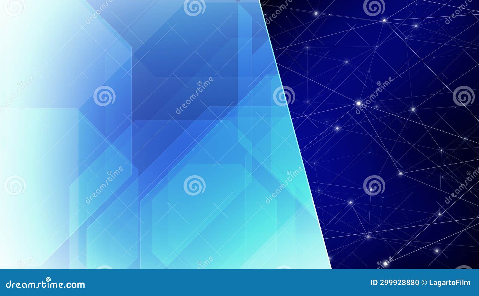 Connected Lines and Dots Forming Simple Layout with Blank Surface for ...