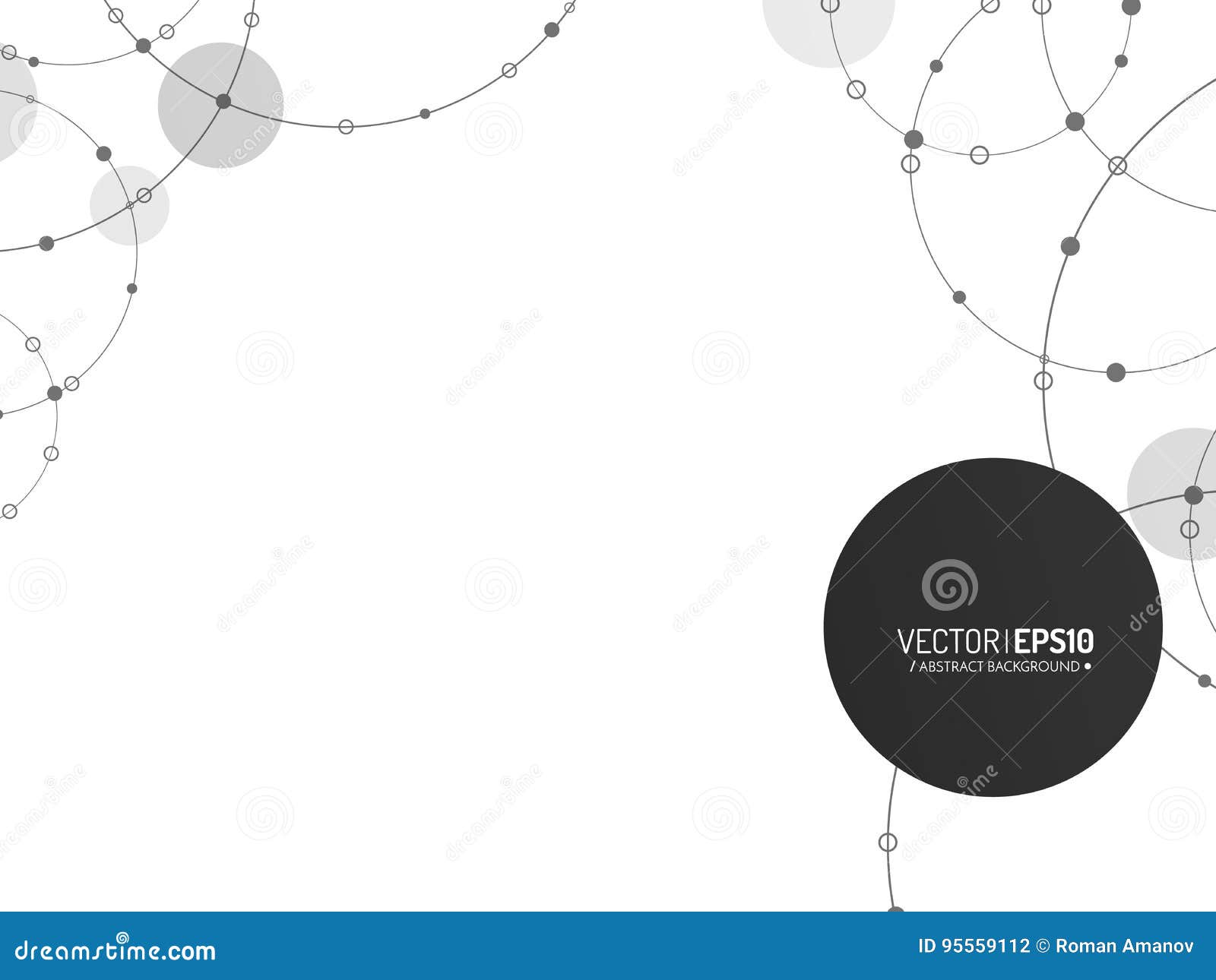 Connected Lines and Dots. Network Sign. Vector Illustration Stock ...