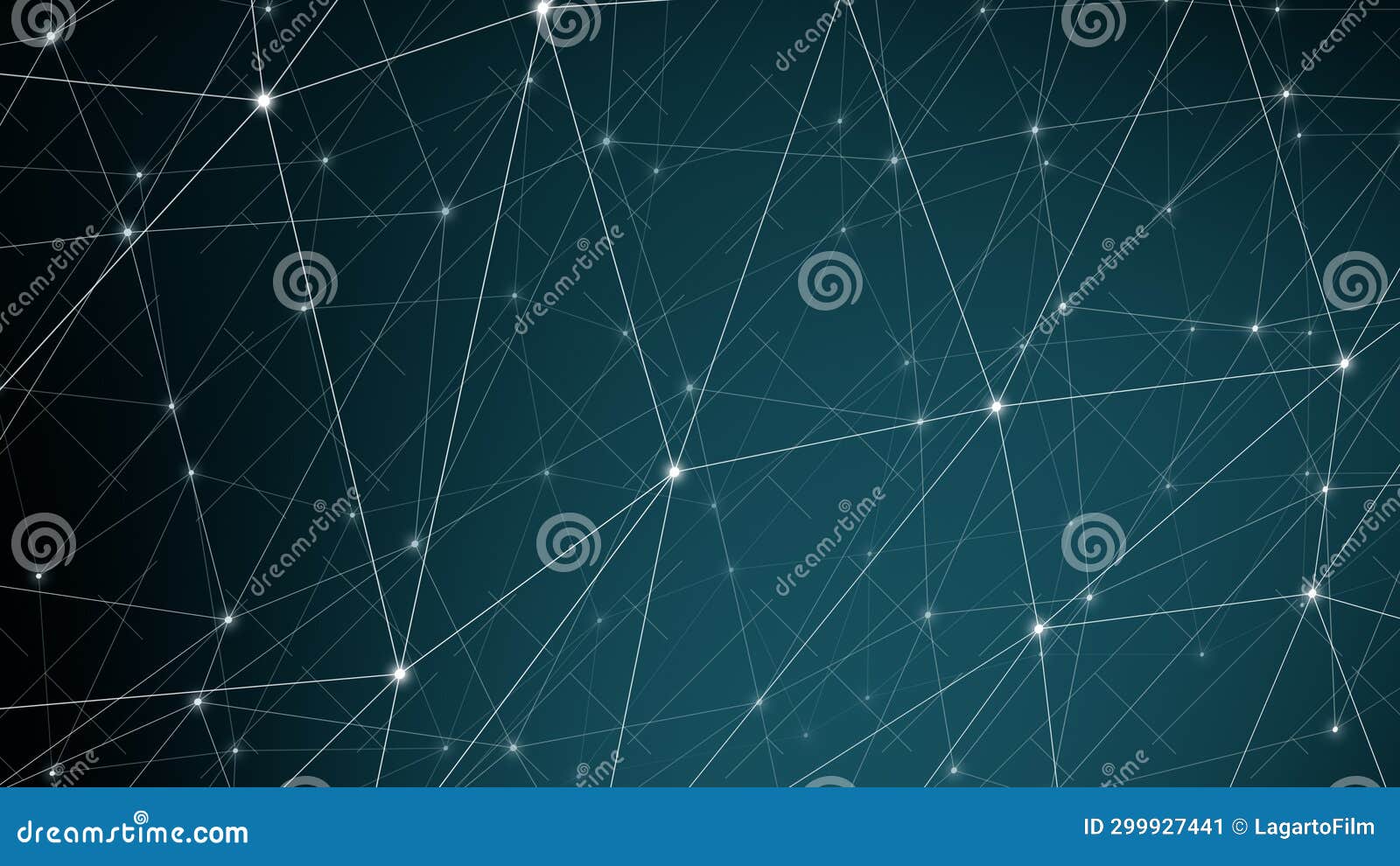 Connected Lines Hypnotic Mesh of Abstract Connections and Triangle ...