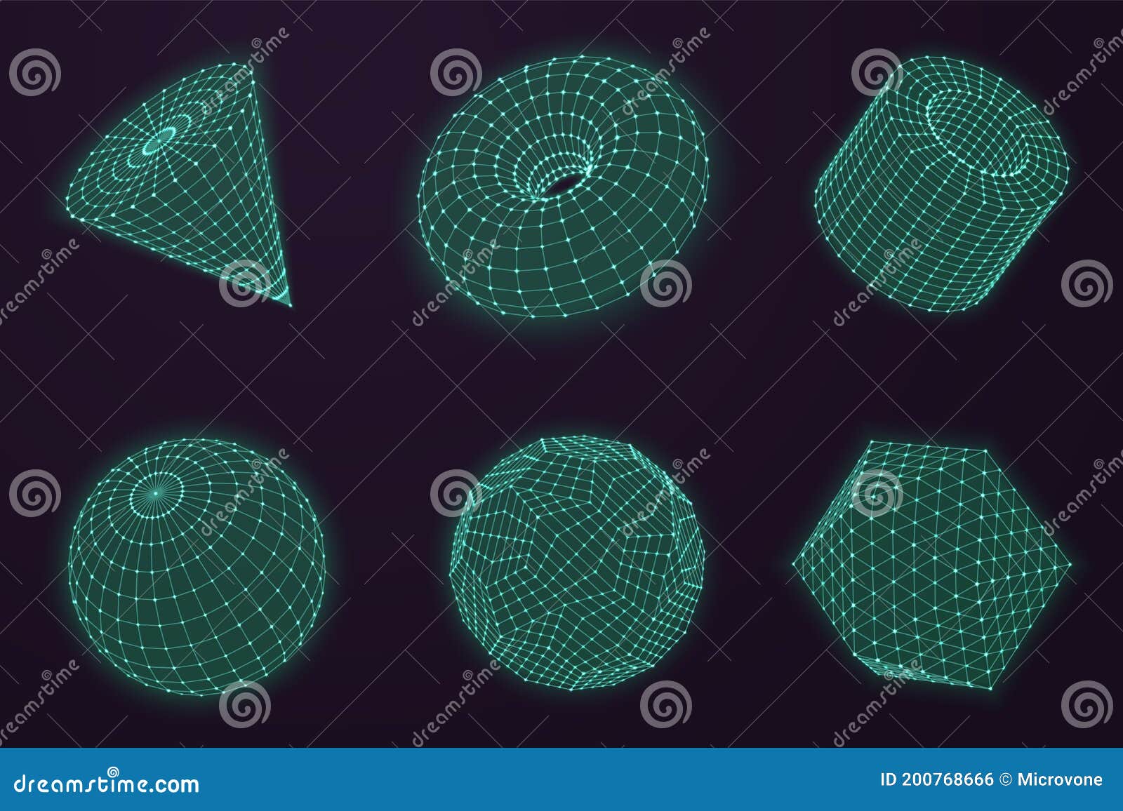 Connected Lines Spheres. Globe Connections, Scientific Abstract Grid ...