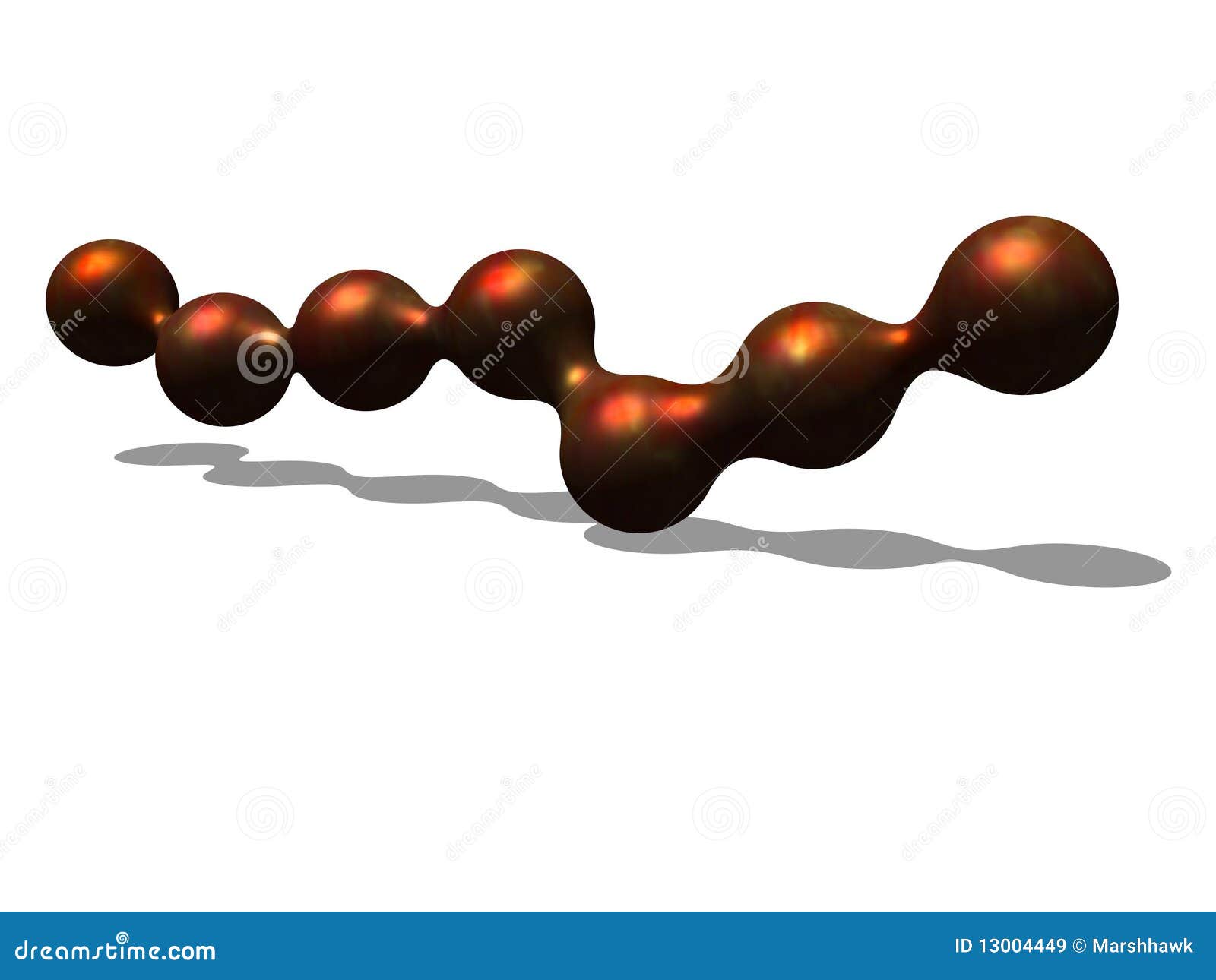 Connected metal balls stock illustration. Illustration of connection ...