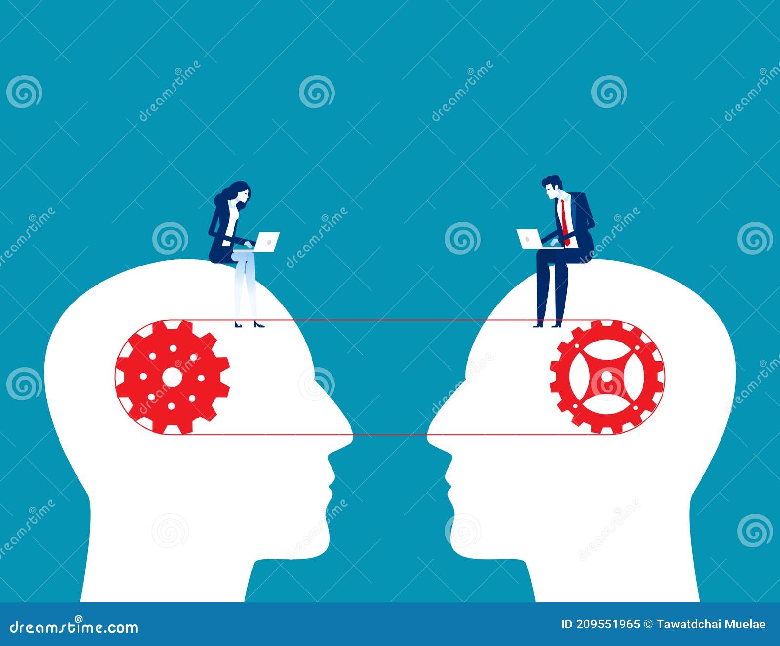 People Synergy Leadership Represents Team Work And Authority Stock ...