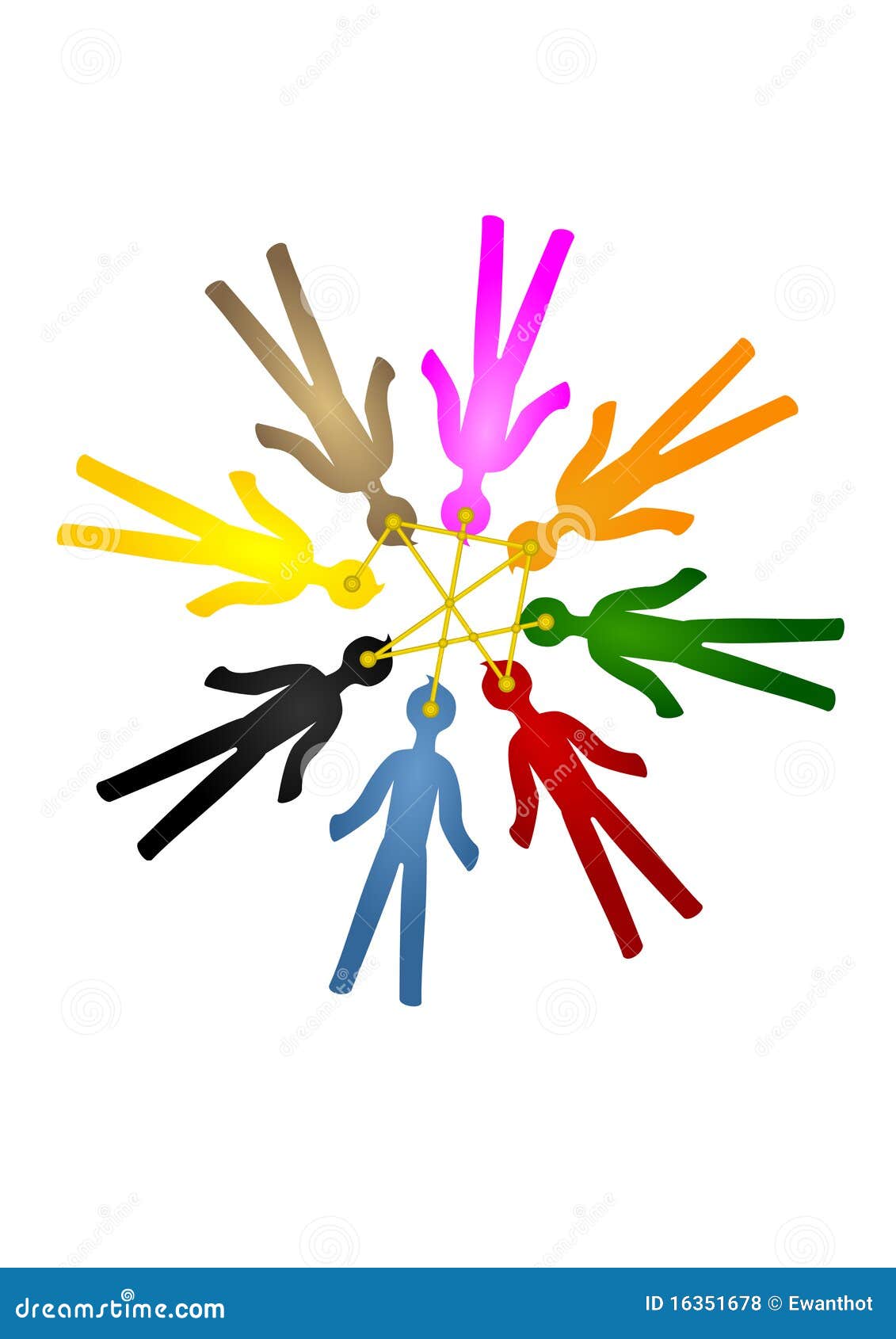 Connected Minds stock vector. Illustration of business - 16351678