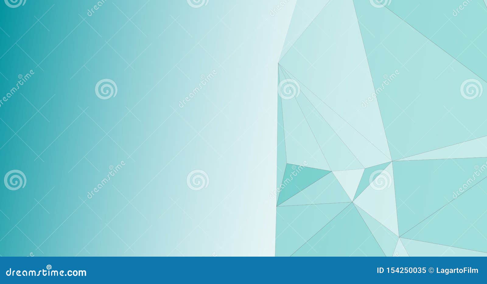 Connected Mint Green Transparent Triangle Shapes Stock Vector ...