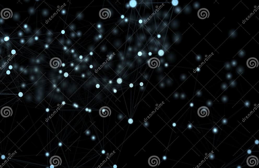 Connected Network Background. Big Data Concept Stock Photo - Image of ...