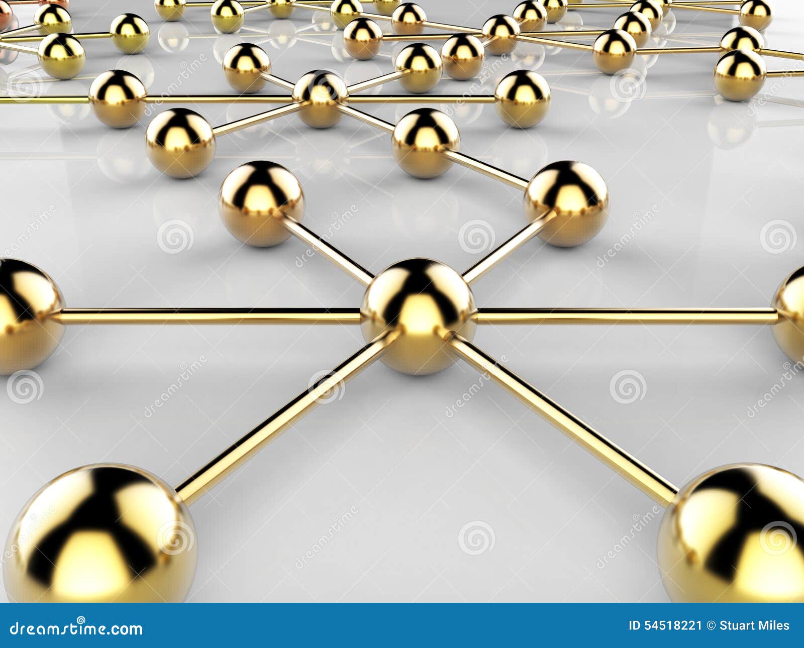 Connected Network Indicates Web Connectivity and Communicate Stock ...