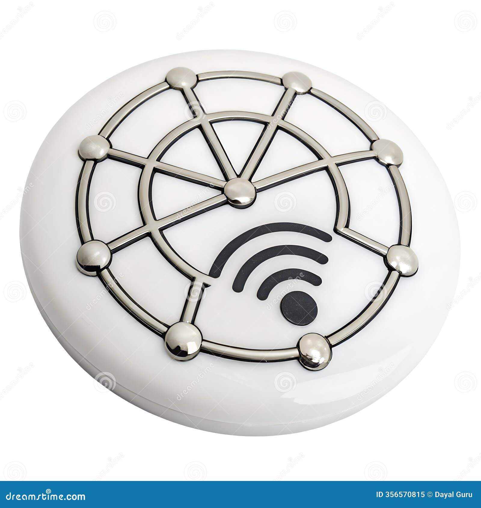 Connected Network Symbol Isolated on White Background Stock ...